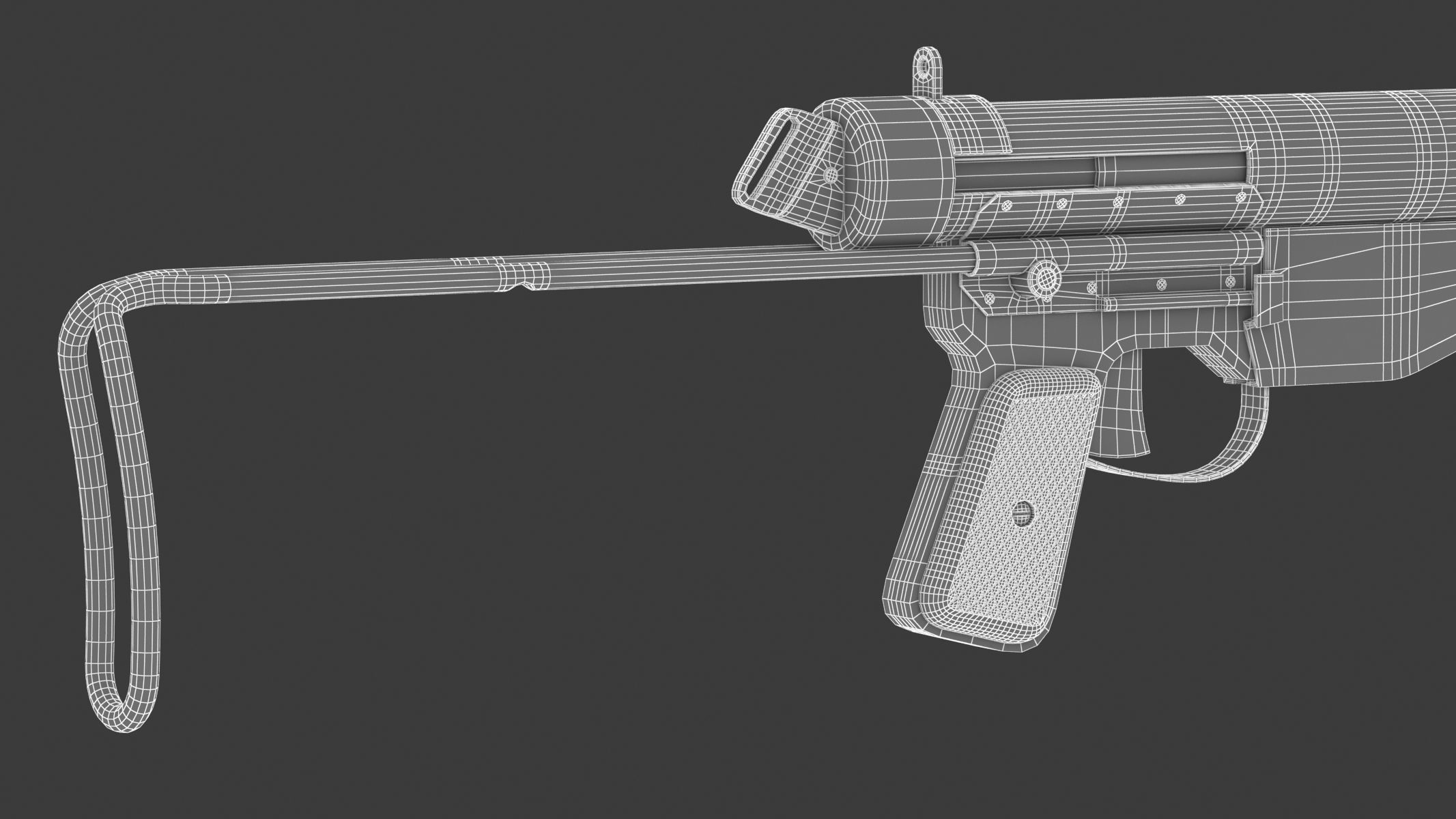 FBP submachine gun 3D model | CGTrader