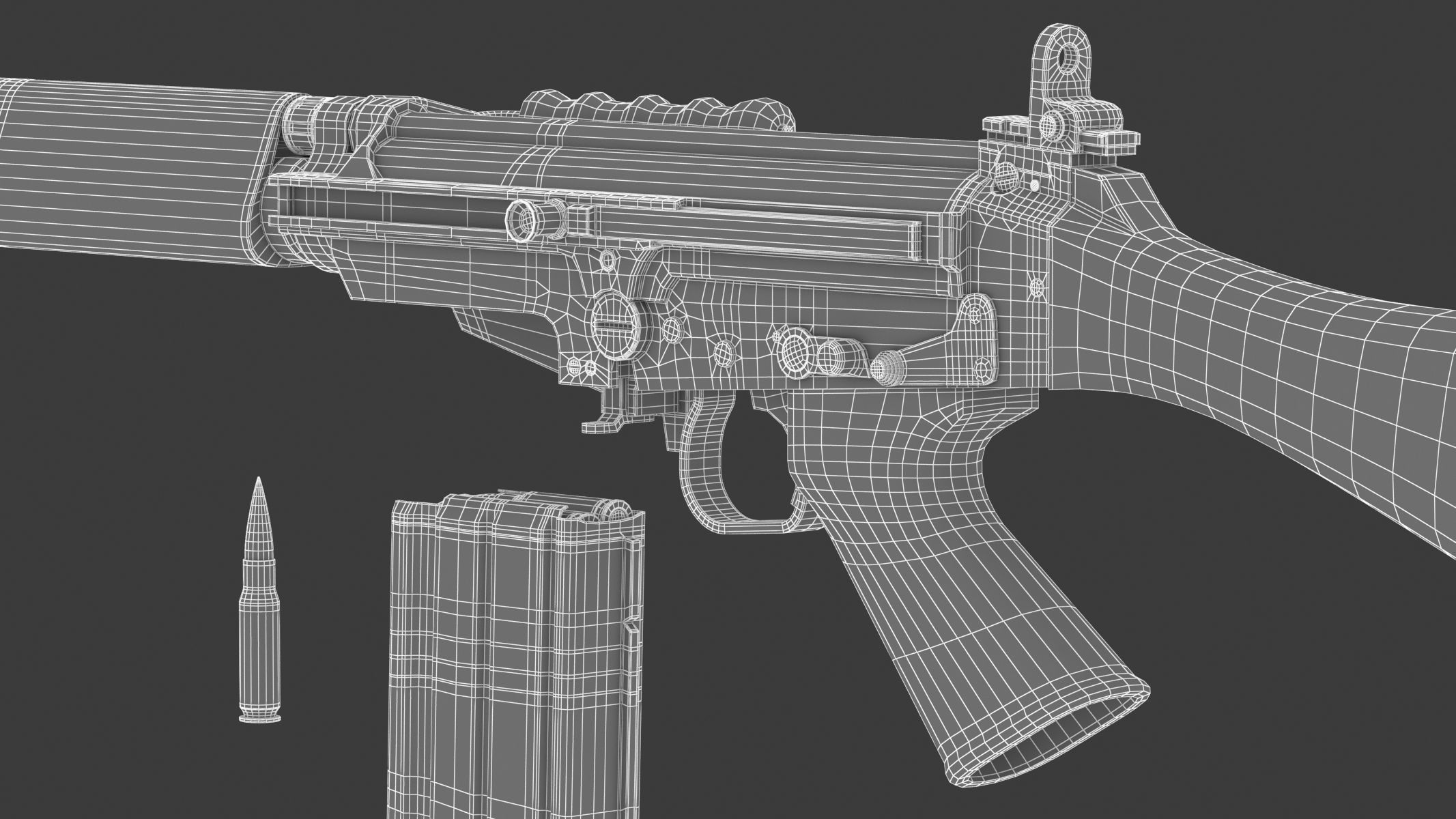 FN FAL 3D model | CGTrader