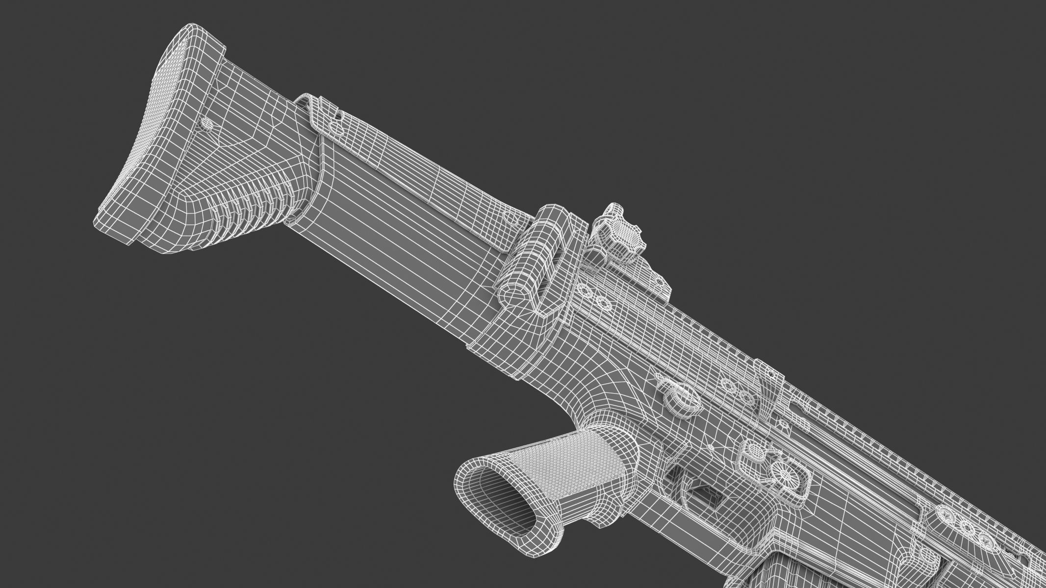 FN SCAR 3D model | CGTrader