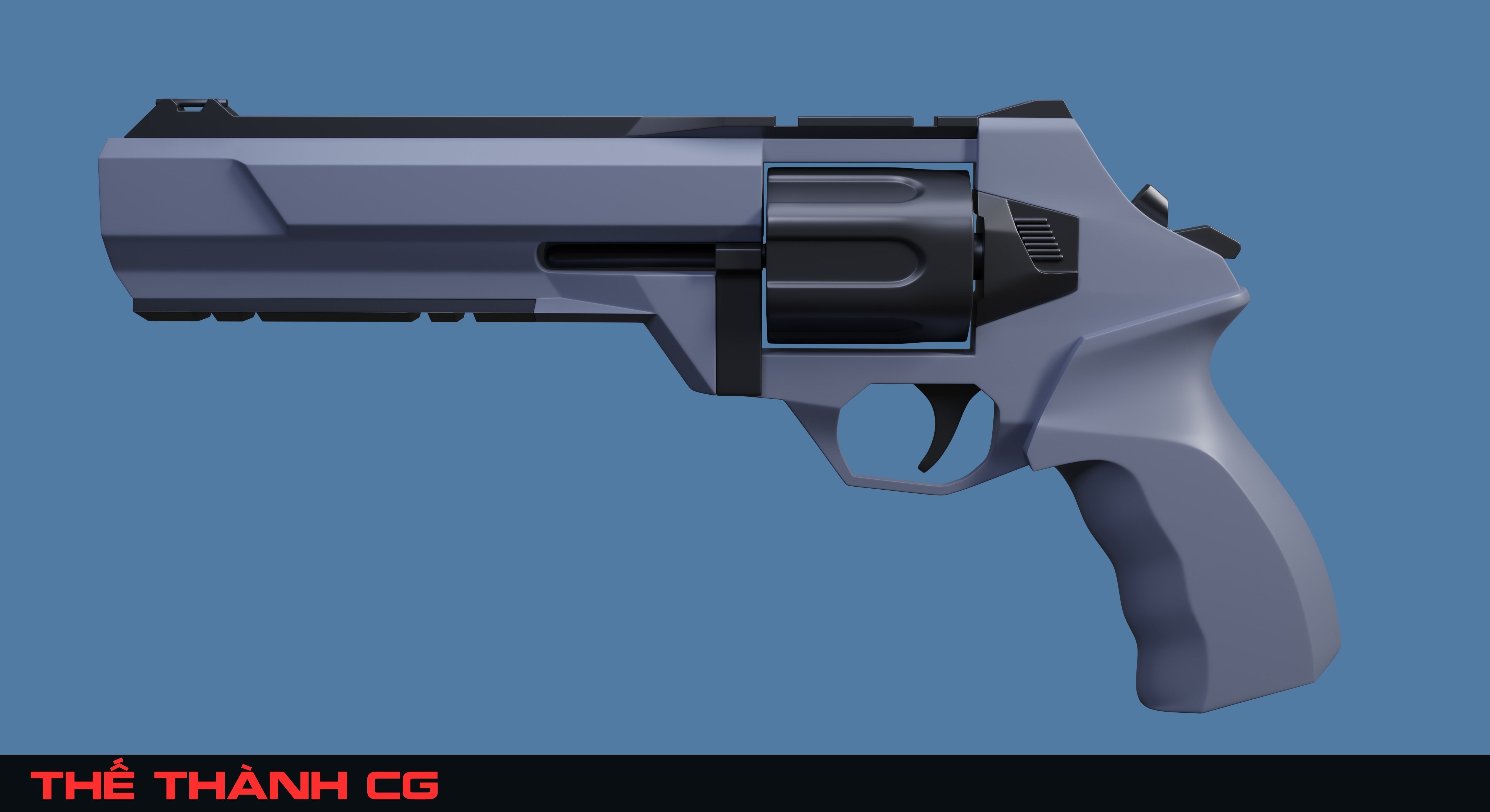 3D model 3D model python gun - skin gun in Valorant VR / AR / low-poly ...