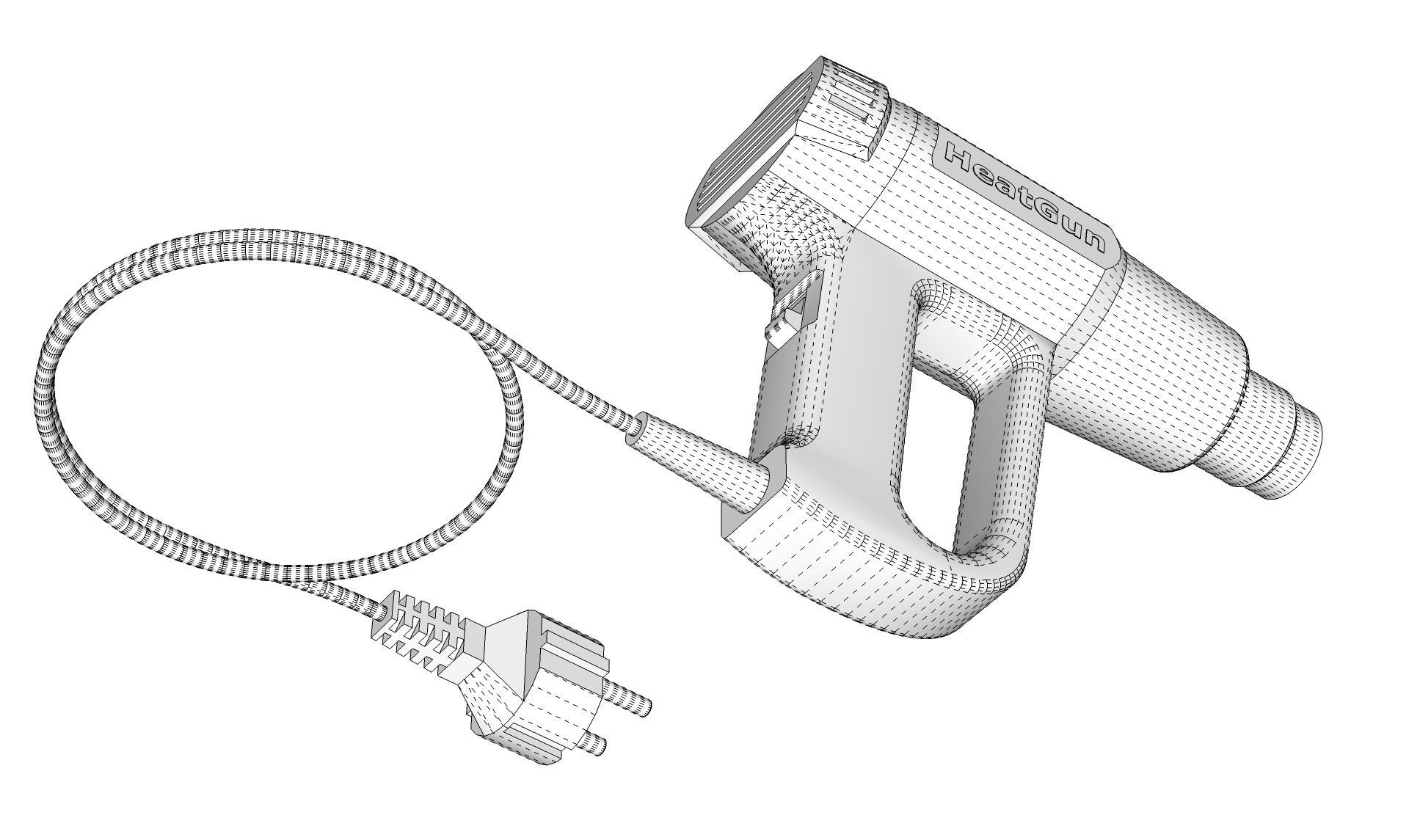 Heat Gun 3D model | CGTrader