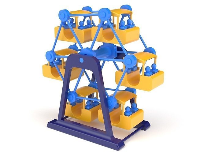Children toy ferris wheel 3D model | CGTrader