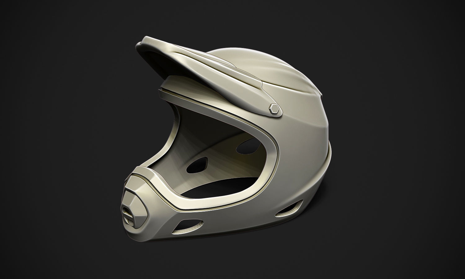 Motorcross Helmet 3D model 3D printable | CGTrader