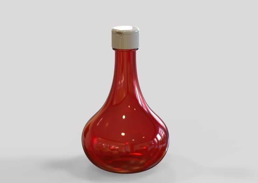Oil Bottle 3D model 3D printable | CGTrader