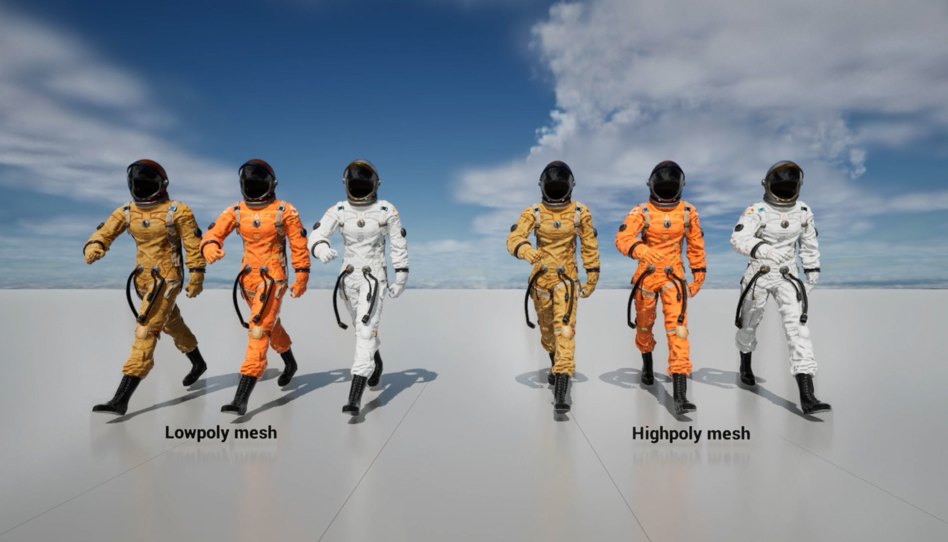 3D model Female Space Suit 3D Model VR / AR / low-poly | CGTrader