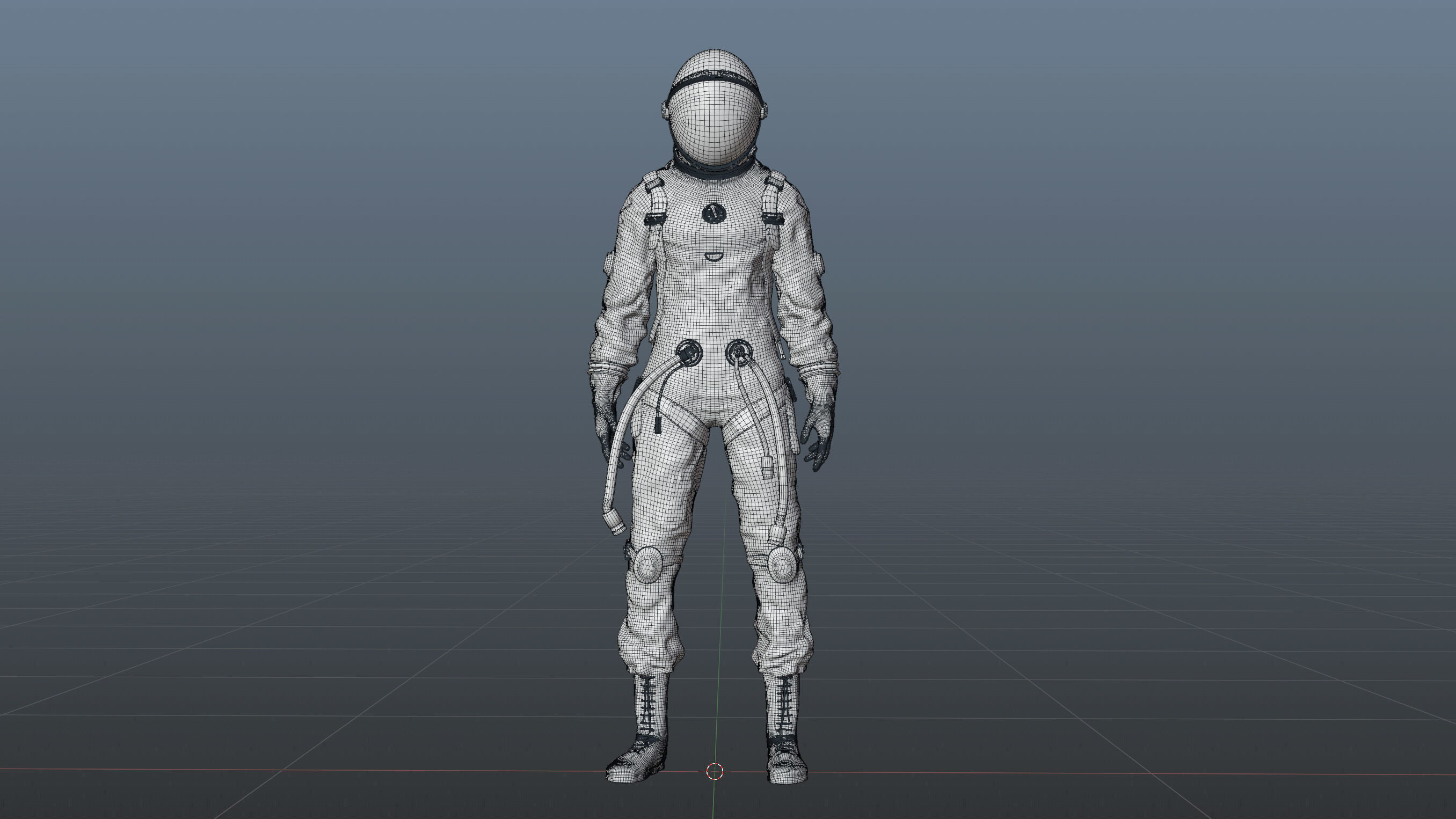 3D model Female Space Suit 3D Model VR / AR / low-poly | CGTrader