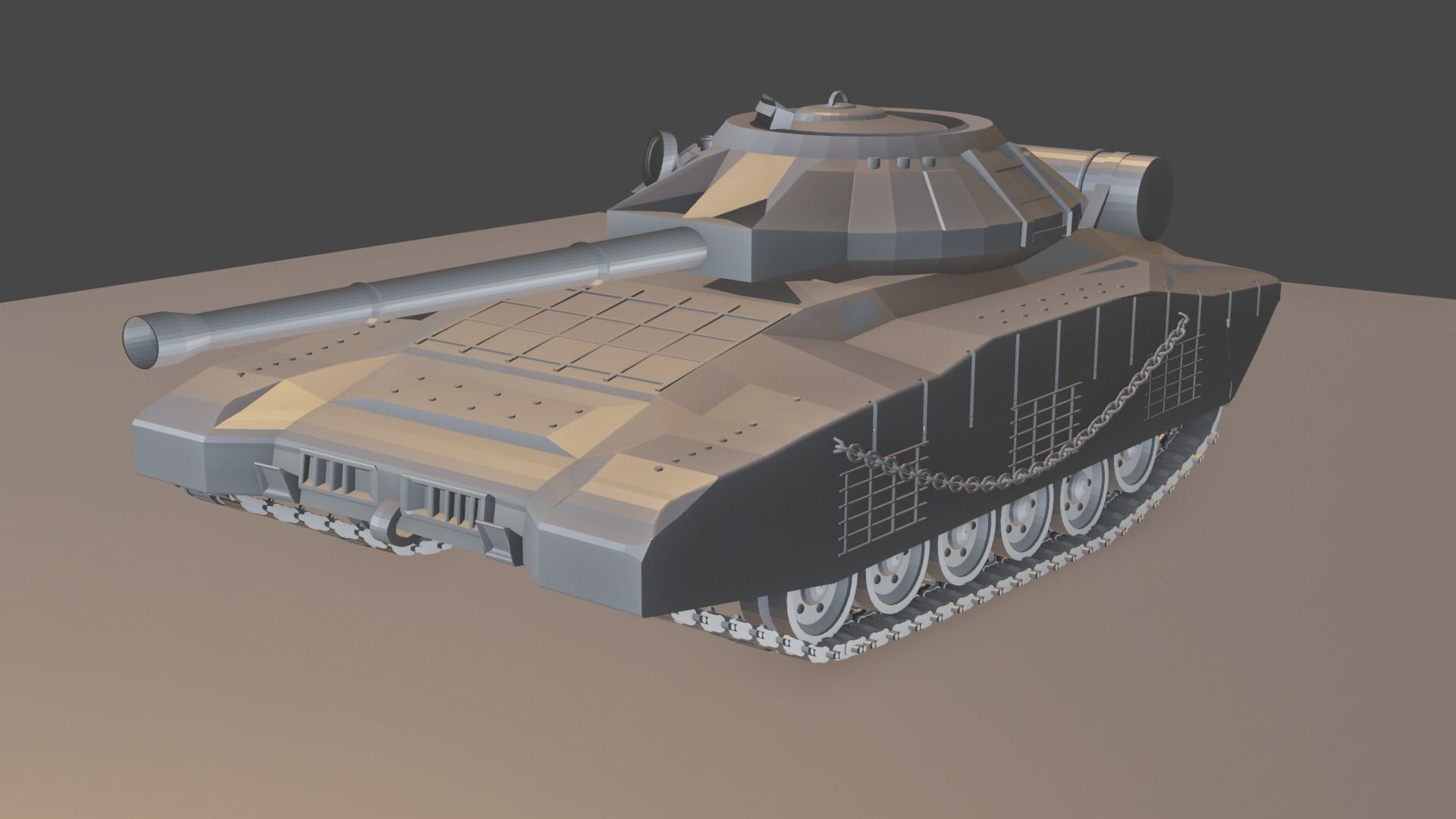 Low Poly Tank free 3D model | CGTrader