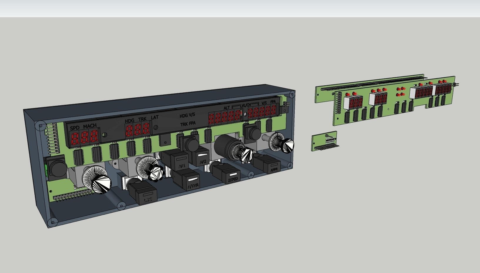 AIRBUS A320 FLIGHT CONTROL UNIT FCU 3D model 3D printable | CGTrader