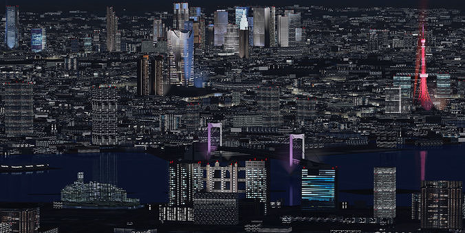 3D model Tokyo 3D VR / AR / low-poly | CGTrader