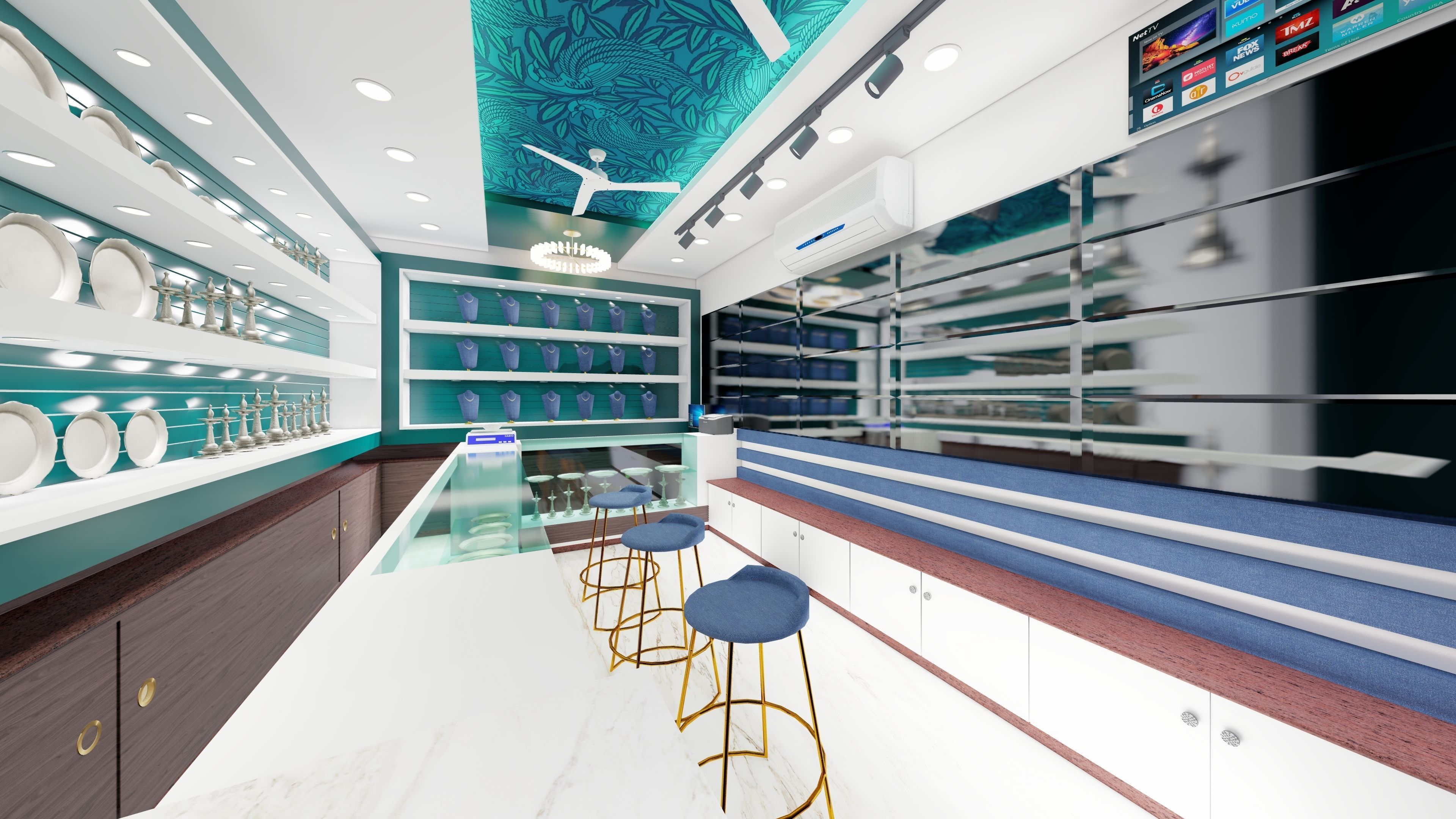 Jewellery Shop Interior Design 3D model | CGTrader