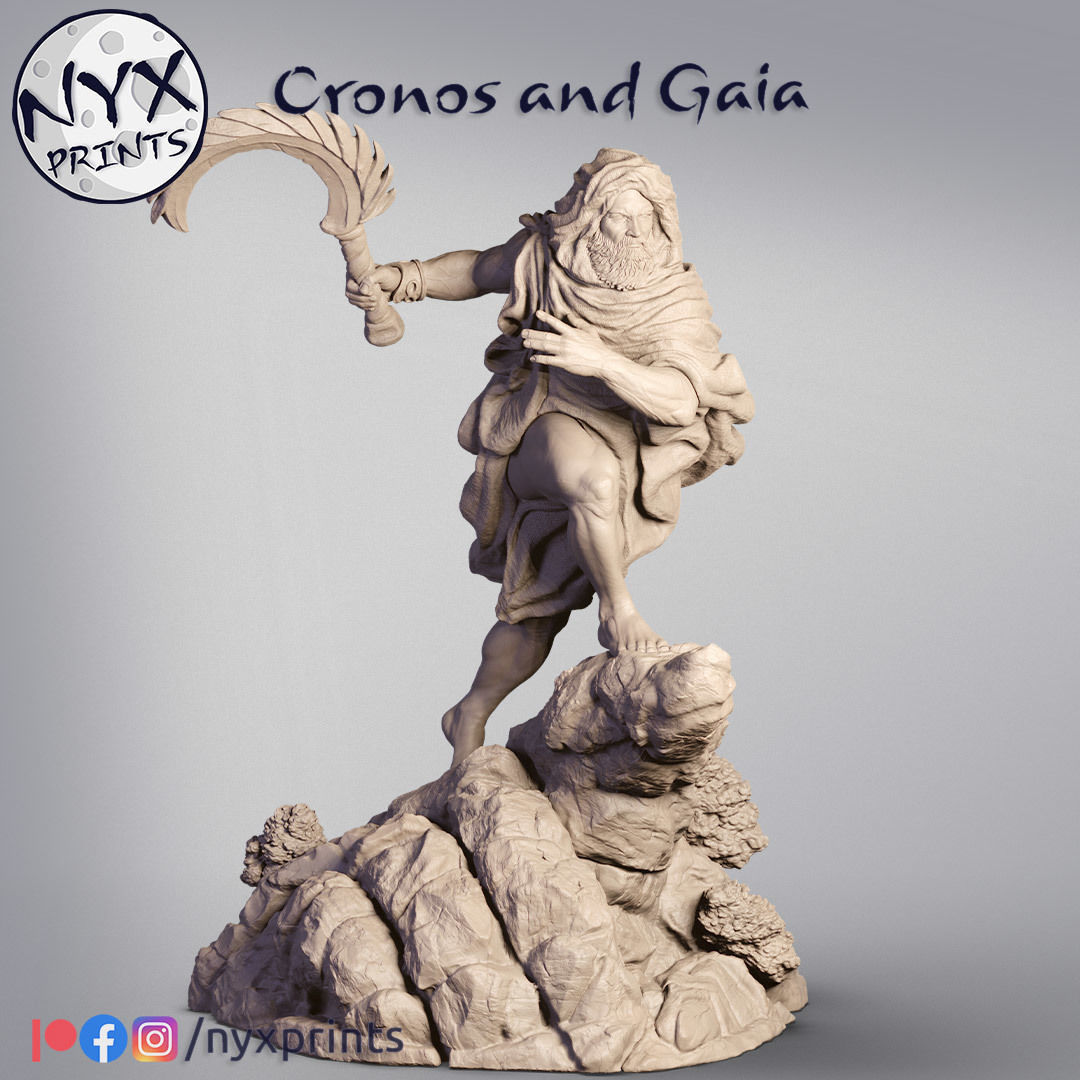 Titan Cronos and Gaia 3D model 3D printable | CGTrader