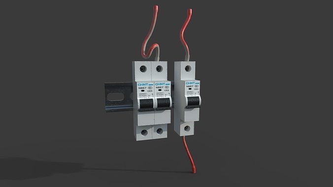 Circuit Breaker-Fuse free 3D model | CGTrader