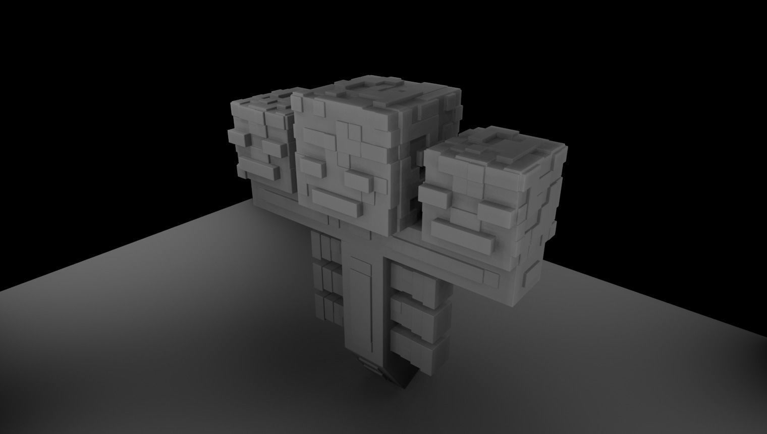 Beautiful Wither Minecraft made in Blender 3D free 3D model | CGTrader