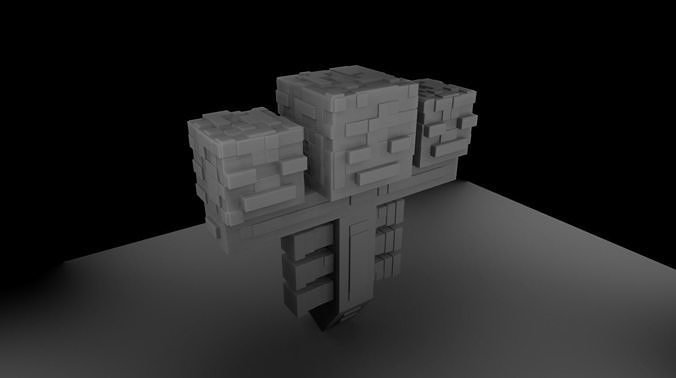 Beautiful Wither Minecraft made in Blender 3D free 3D model | CGTrader