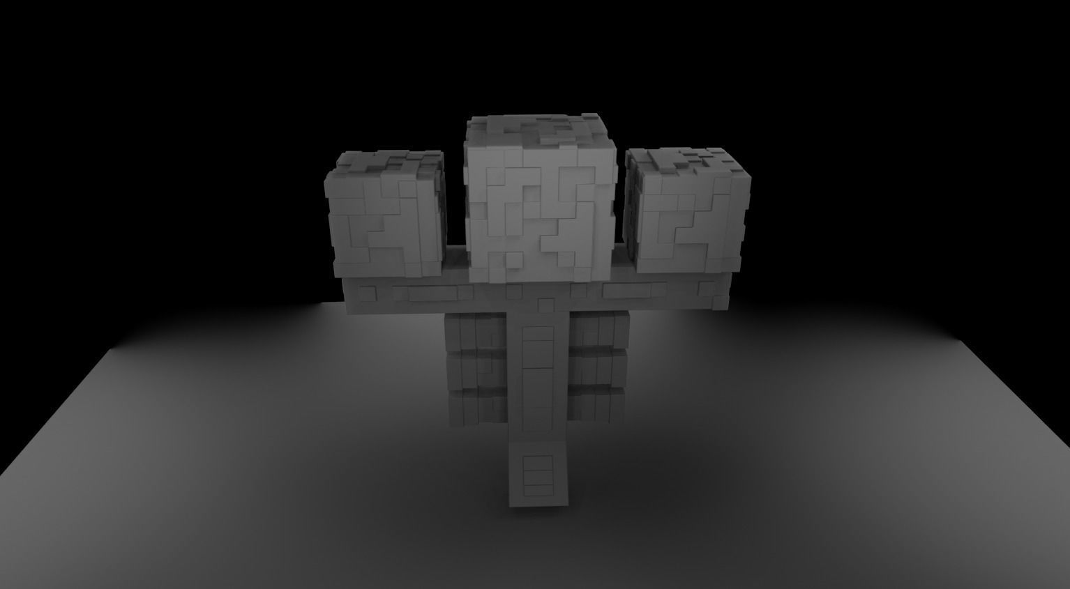 Beautiful Wither Minecraft made in Blender 3D free 3D model | CGTrader