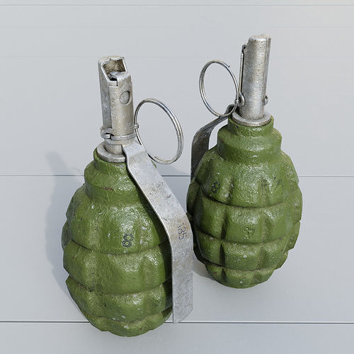 3D model f-1 hand grenade VR / AR / low-poly | CGTrader