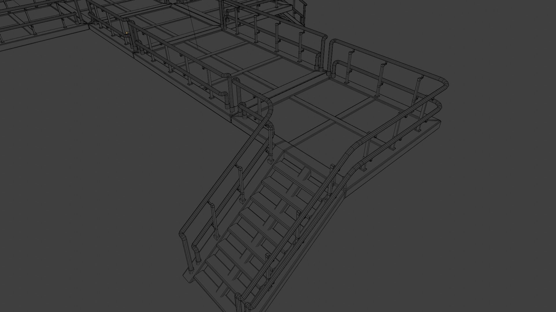 3D model Modular industrial catwalk VR / AR / low-poly | CGTrader
