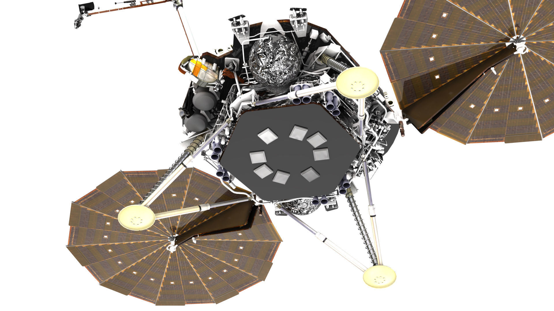 3D model Insight lander VR / AR / low-poly | CGTrader