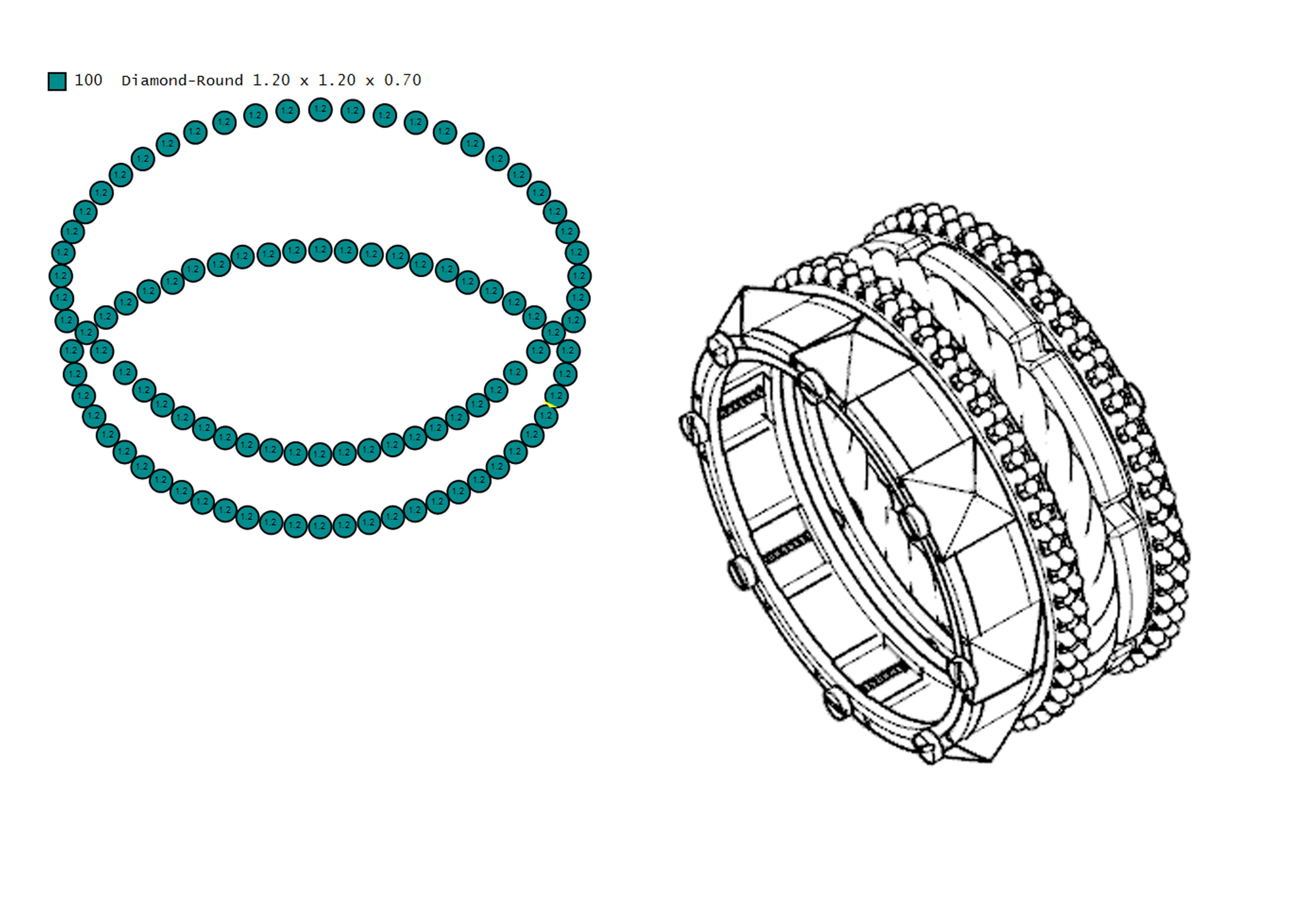 Multi-piece ring 3D model 3D printable | CGTrader