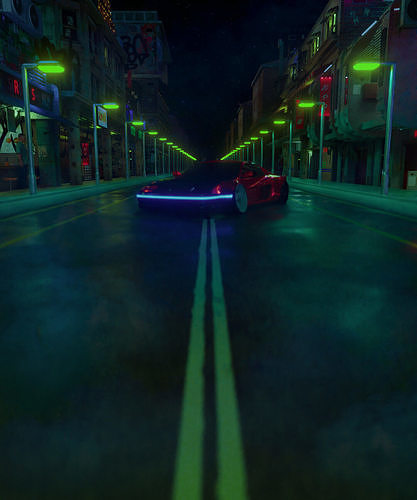 Late Night free 3D model | CGTrader