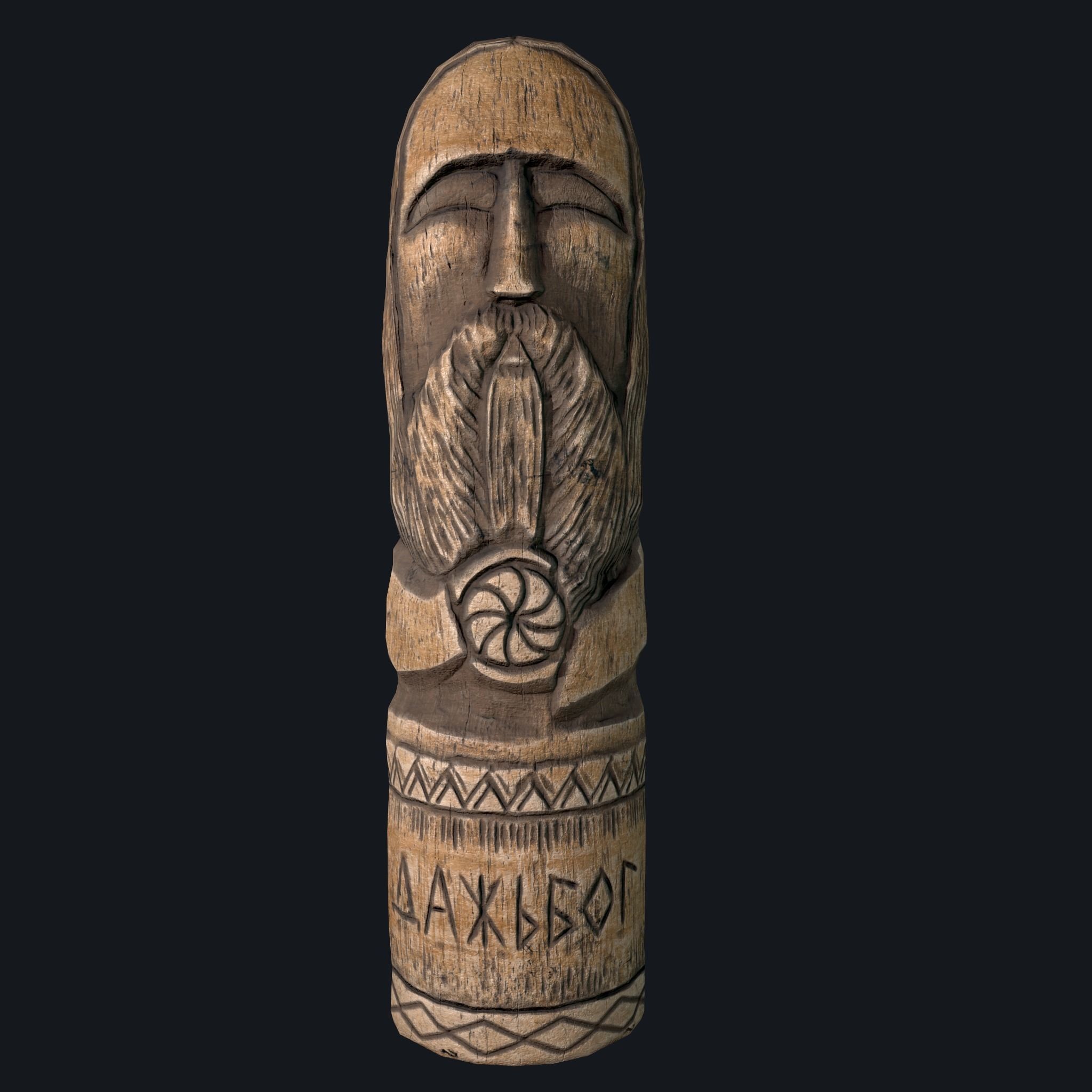 3D model Dazhbog Statue VR / AR / low-poly | CGTrader