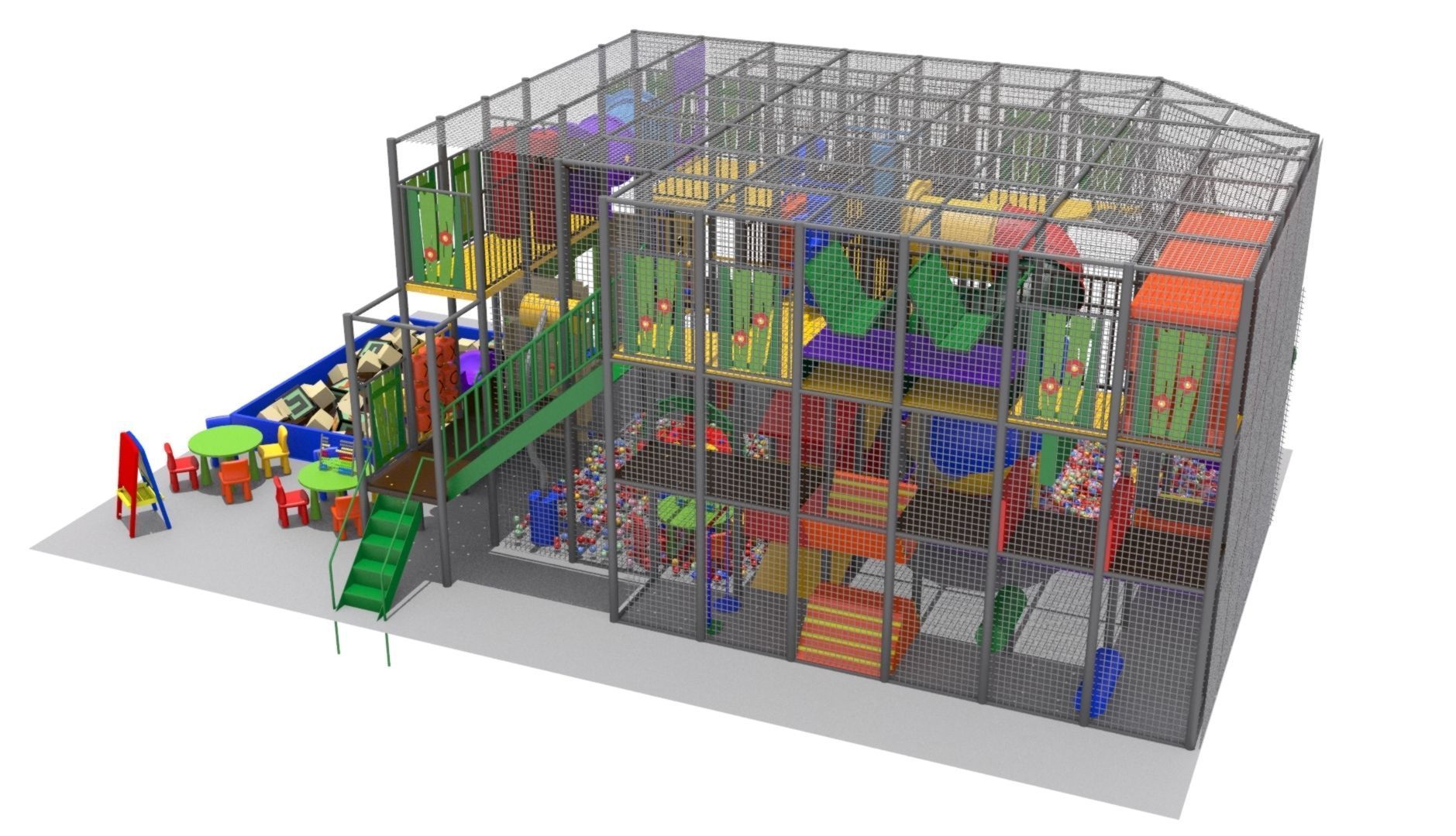 Indoor Playground 3D model | CGTrader