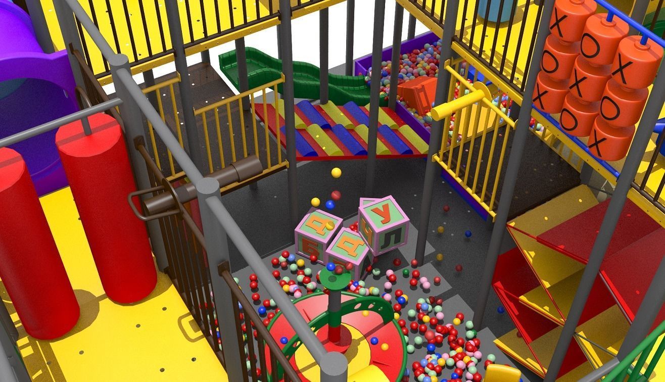 Indoor Playground 3D model | CGTrader