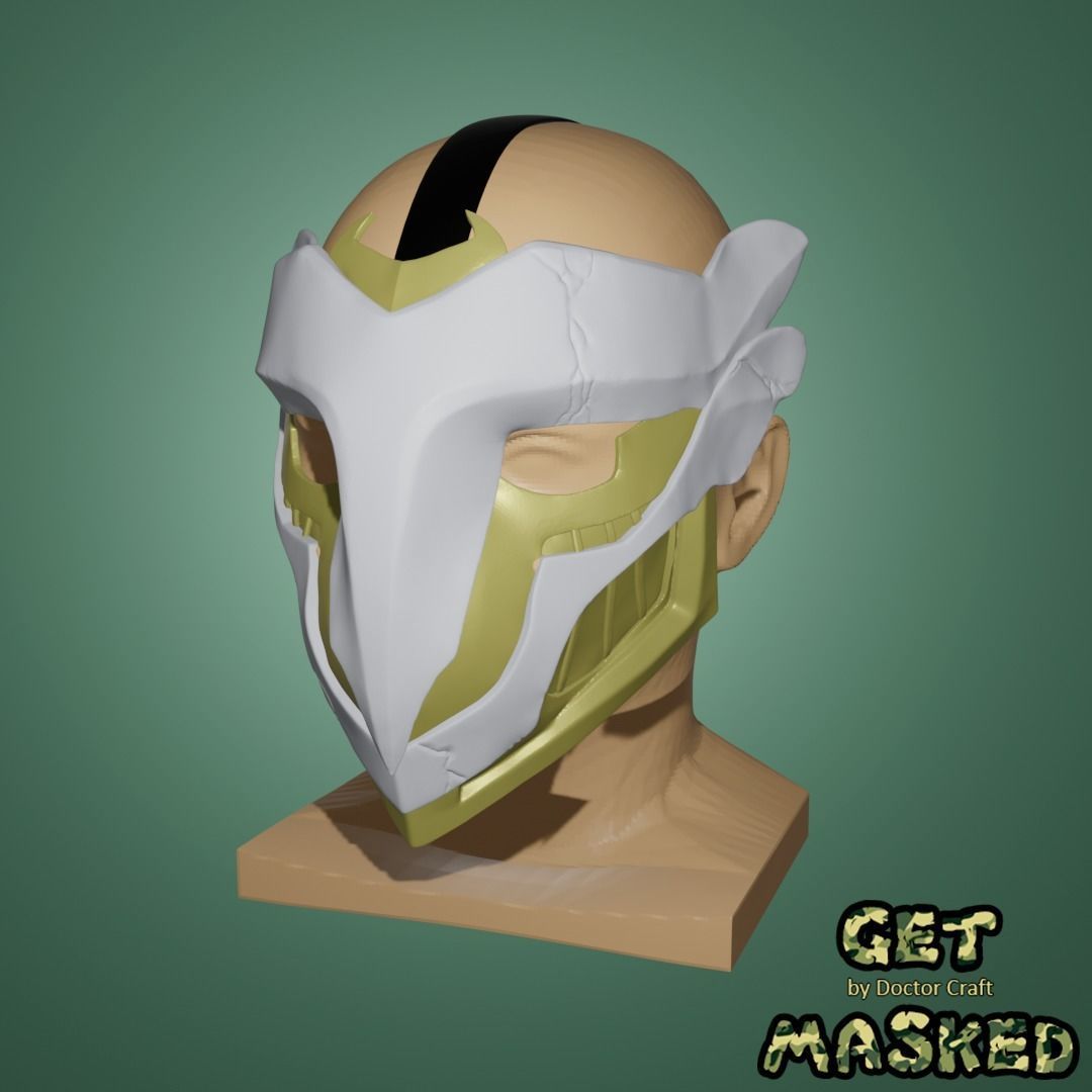 ARCANE EKKO FIRELIGHT LEADER MASK LEAGUE OF LEGENDS 3D model 3D ...