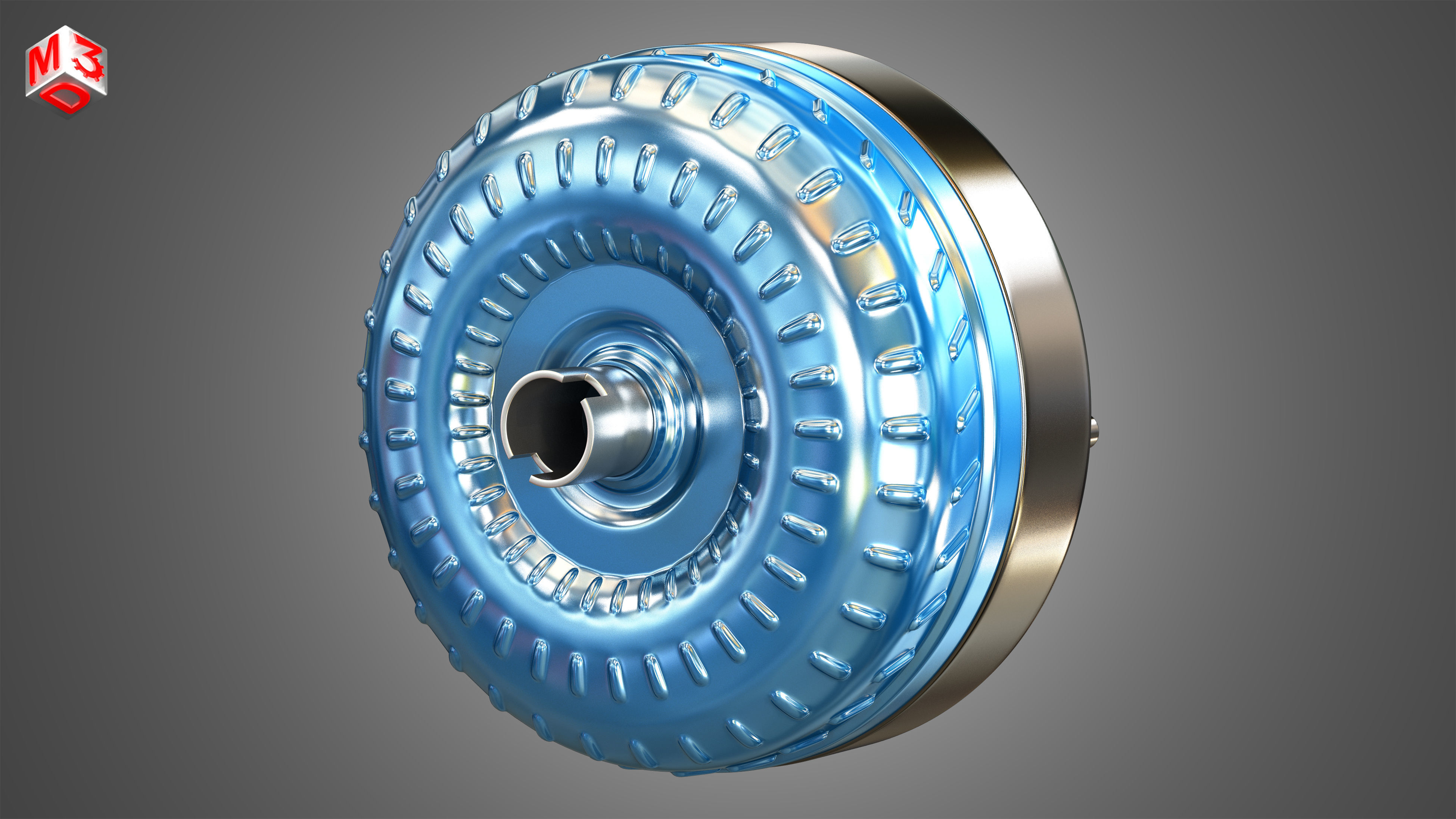 Transmission Torque Converter - with 6 Interior Parts 3D model | CGTrader