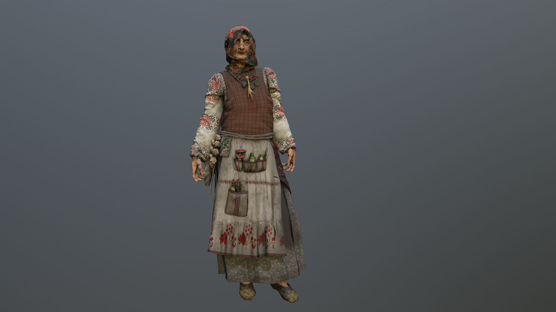 3D model Witch Baba Yaga VR / AR / low-poly | CGTrader