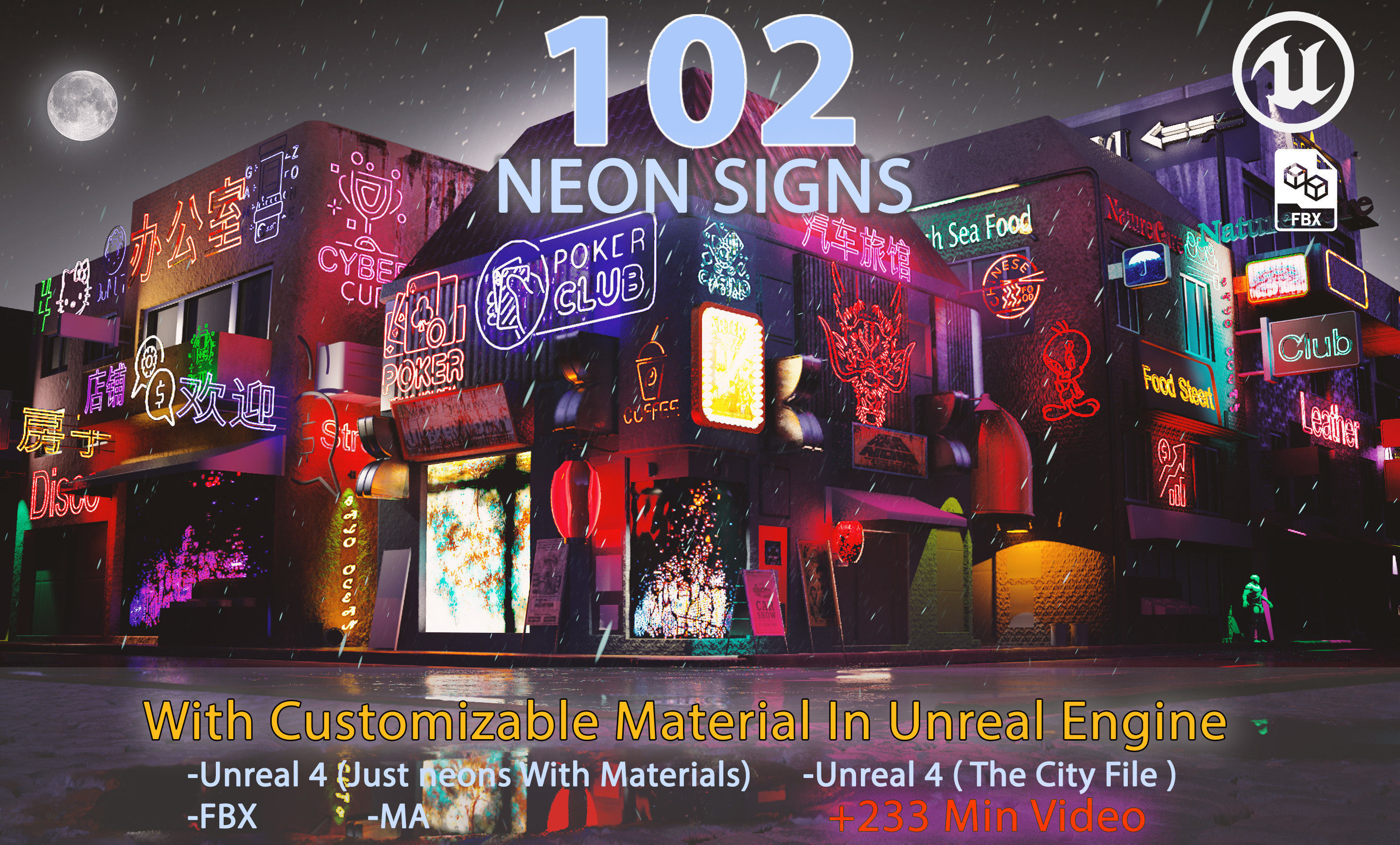 3D model Neon Signs Pack VR / AR / low-poly | CGTrader