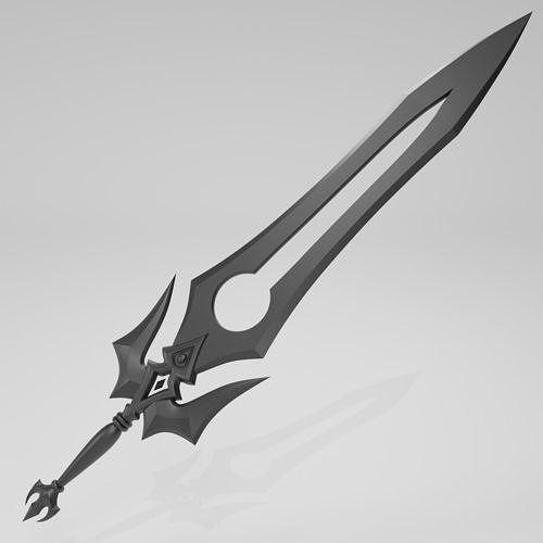Low Poly Vampire Sword 3D model | CGTrader