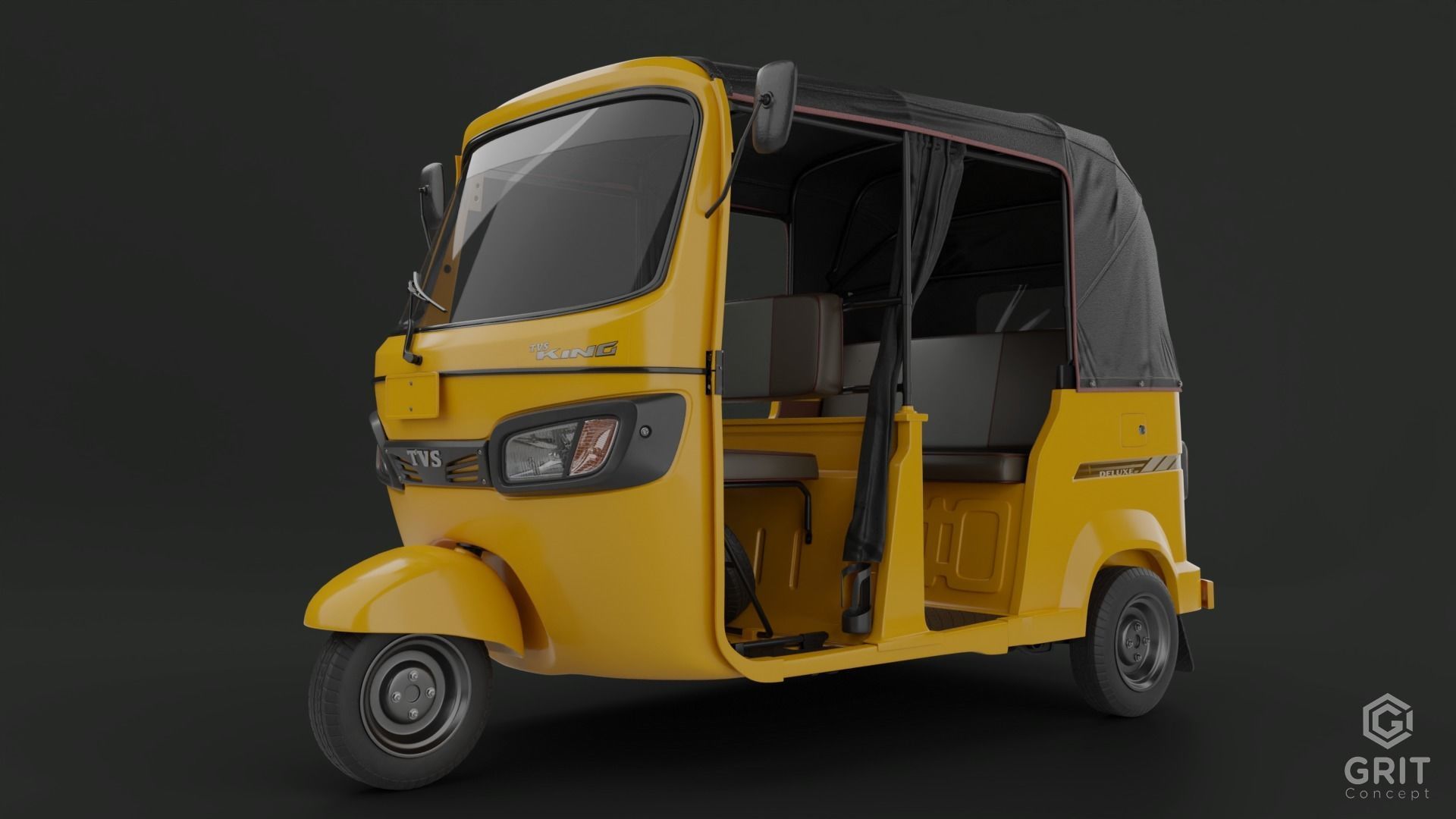 3D model TRICYCLE - RICKSHAW 3D MODEL VR / AR / low-poly | CGTrader