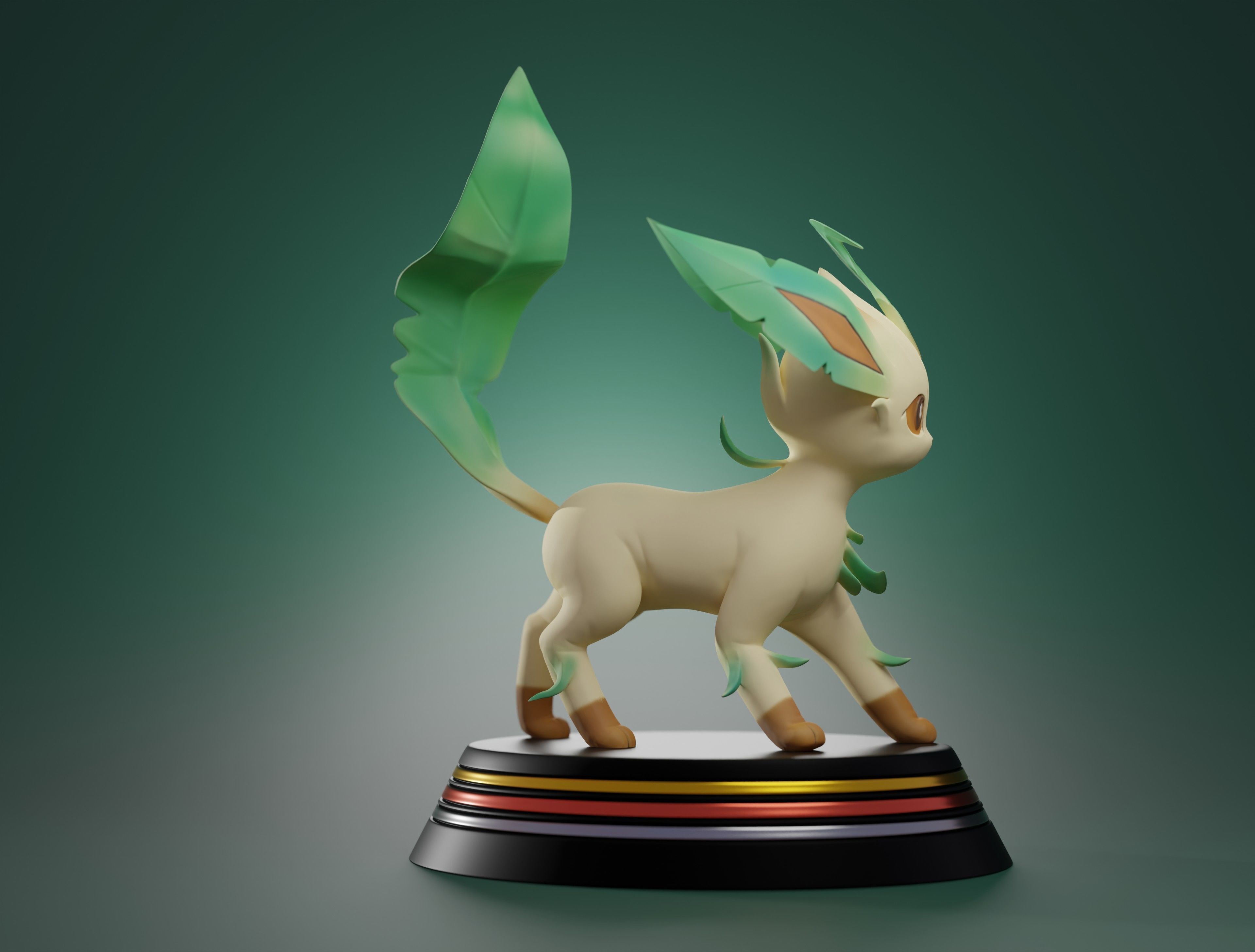 LEAFEON - 3D PRINTABLE POKEMON 3D model 3D printable | CGTrader