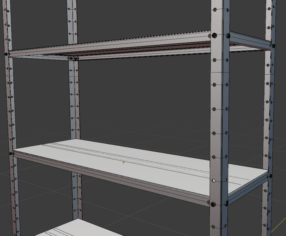 Metal Shelf 01 3D model | CGTrader