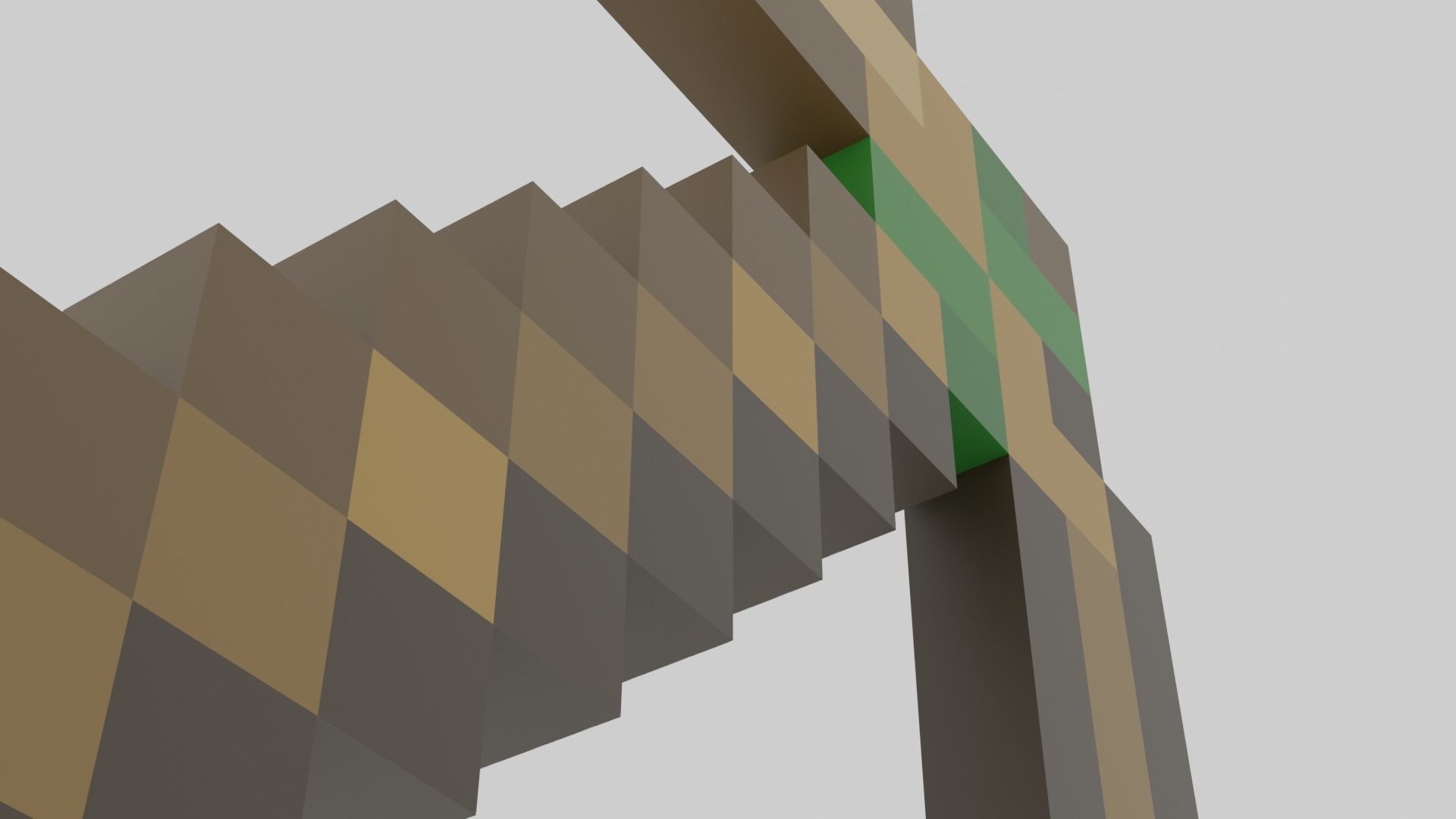 3D model Minecraft Wooden Pickaxe Must Read Description VR / AR / low ...