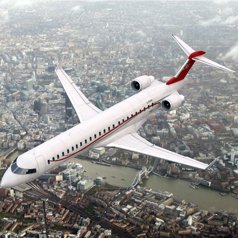 Bombardier CRJ 900 3D model animated | CGTrader