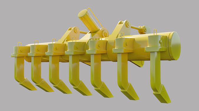 Motor Grader Ripper 3D model 3D model | CGTrader