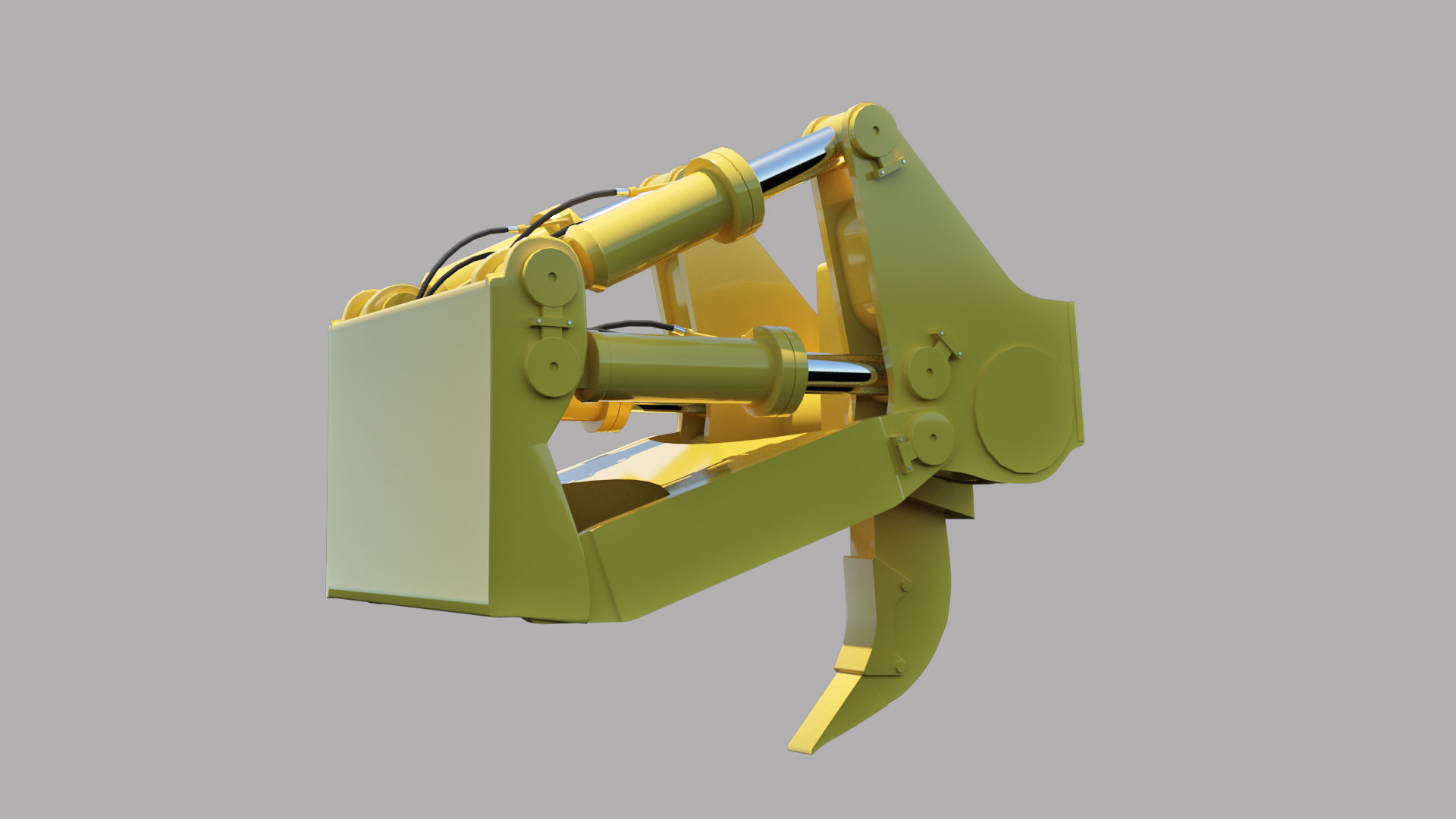 Ripper Bulldozer 3D Model 3D model | CGTrader
