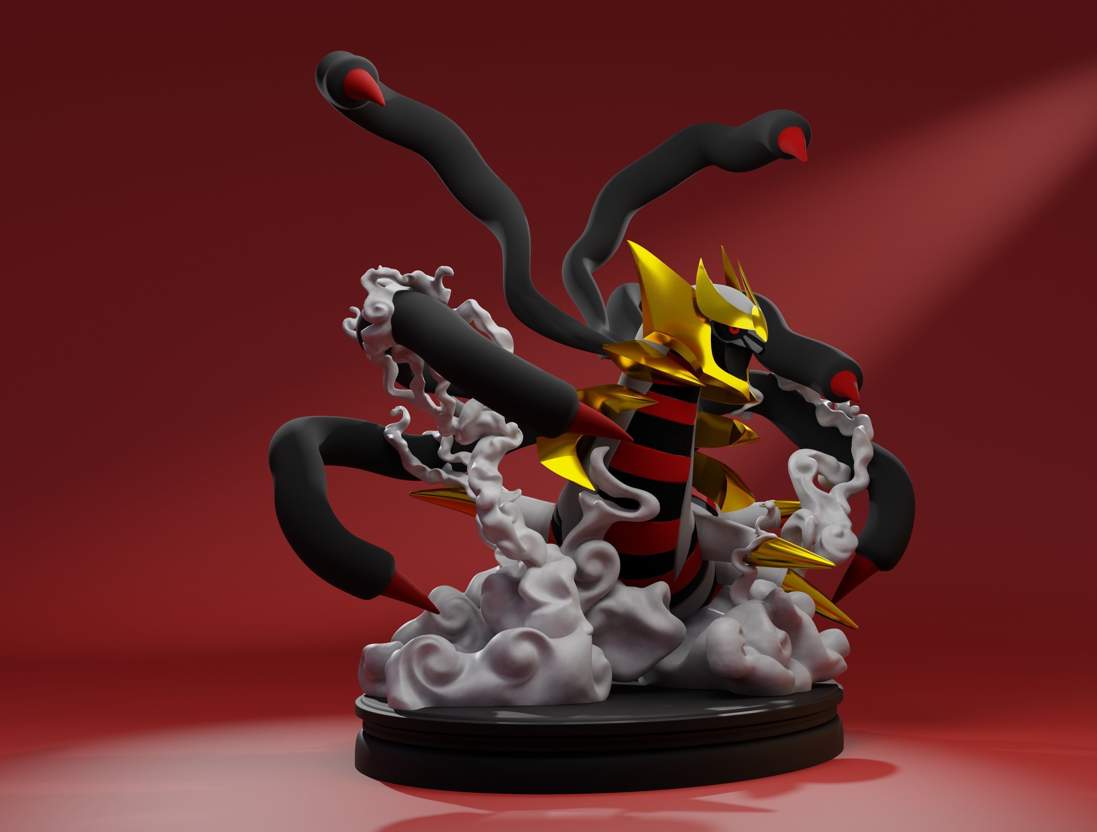 GIRATINA ORIGIN FORM - POKEMON with cuts and as a whole 3D model 3D ...