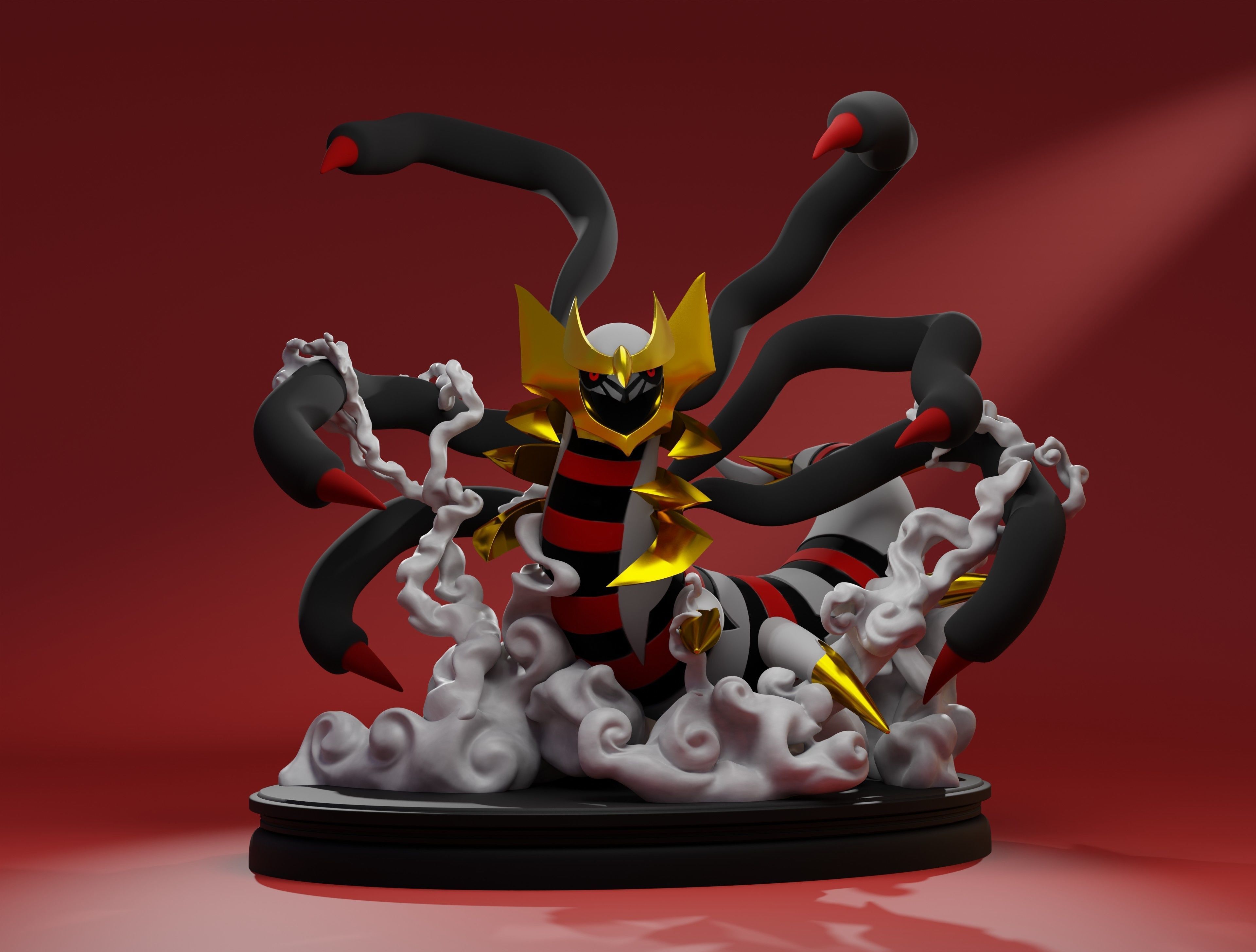 GIRATINA ORIGIN FORM - POKEMON with cuts and as a whole 3D model 3D ...