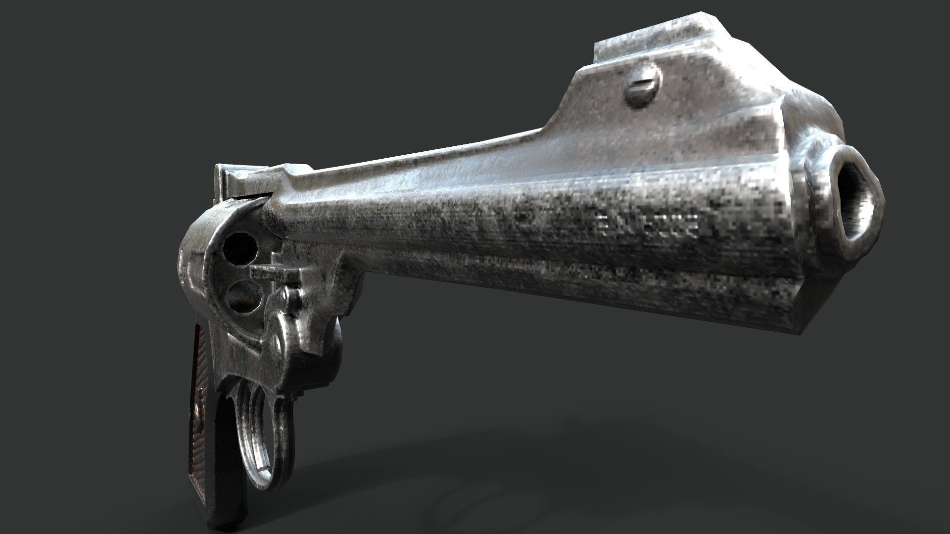 3D model Lowpoly Realistic Revolver VR / AR / low-poly | CGTrader