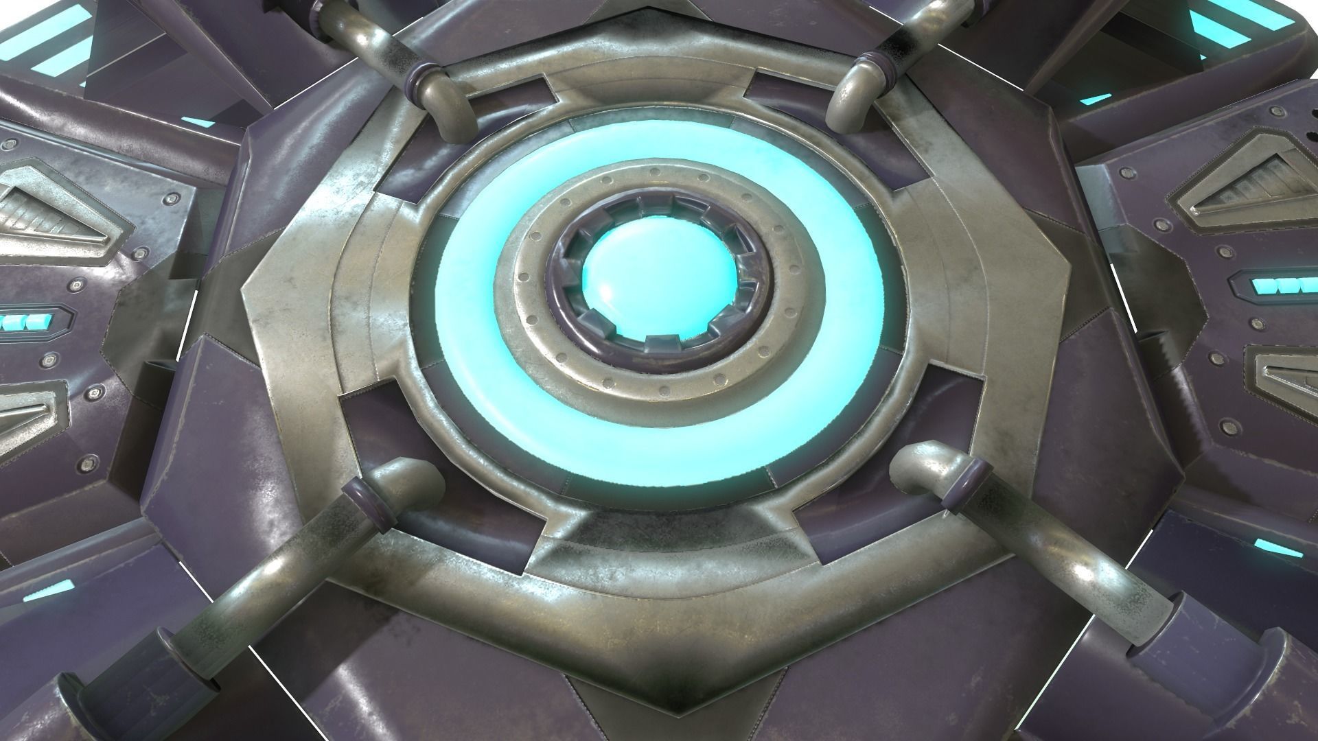 3D model portal warp gate teleport VR / AR / low-poly | CGTrader