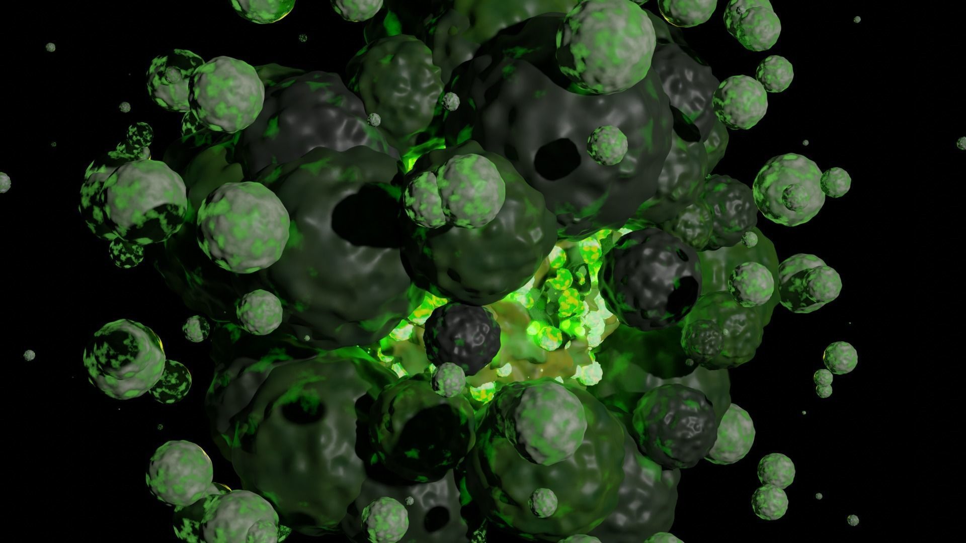 Alien Virus Sphere free 3D model | CGTrader