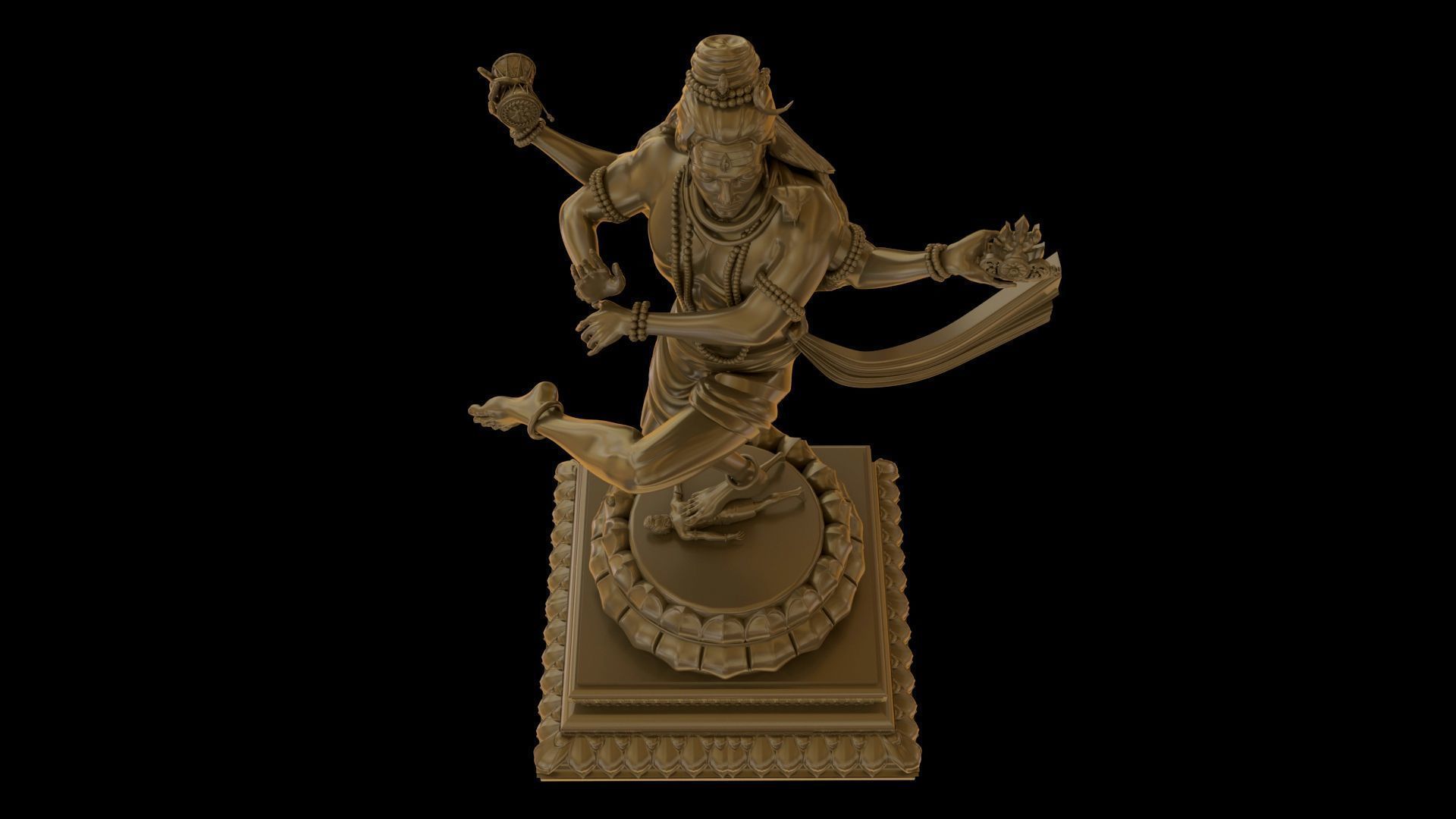 god shiva 3D model | CGTrader