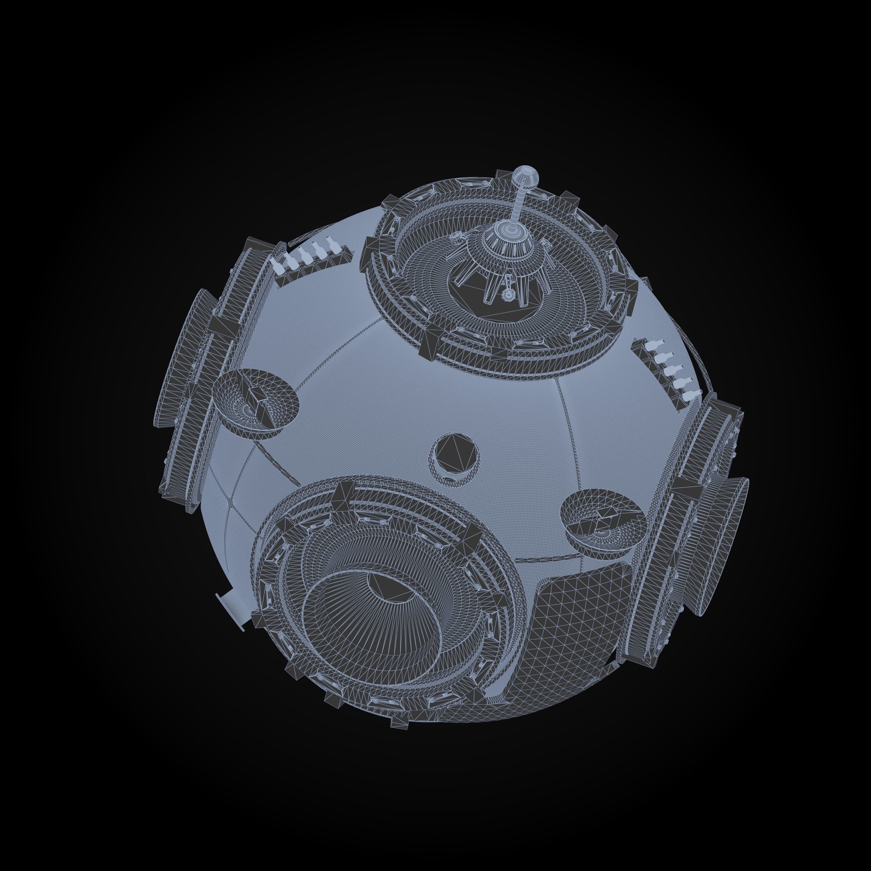 Prichal node module 3D model | CGTrader