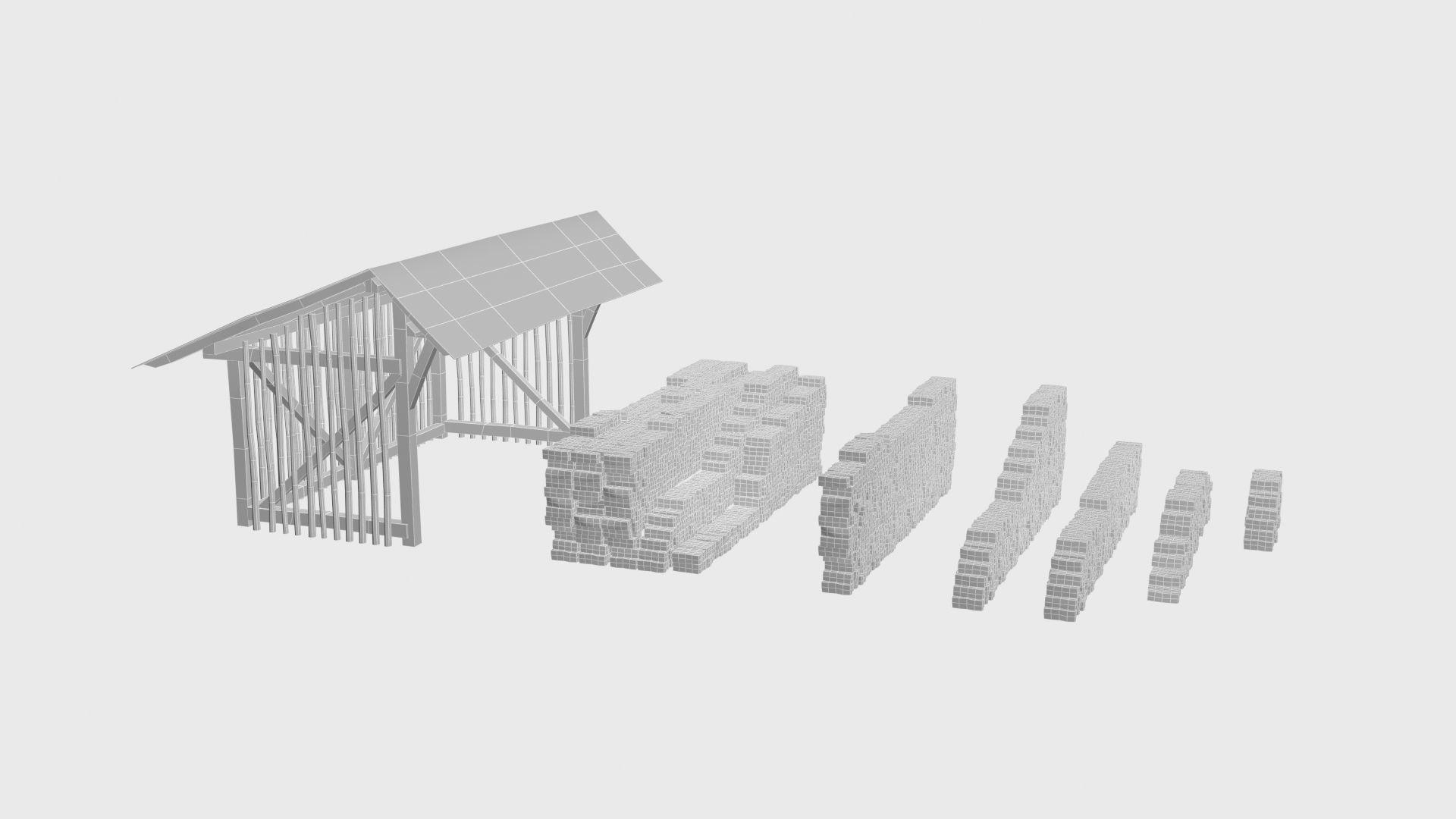 3D model Traditional peat turf gathering kit VR / AR / low-poly | CGTrader