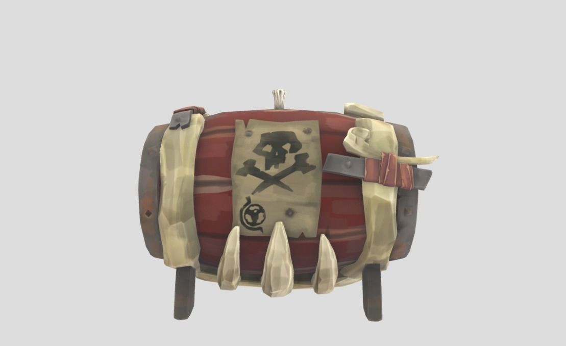 Sea of Thieves Stronghold Gunpowder Keg 3D model | CGTrader