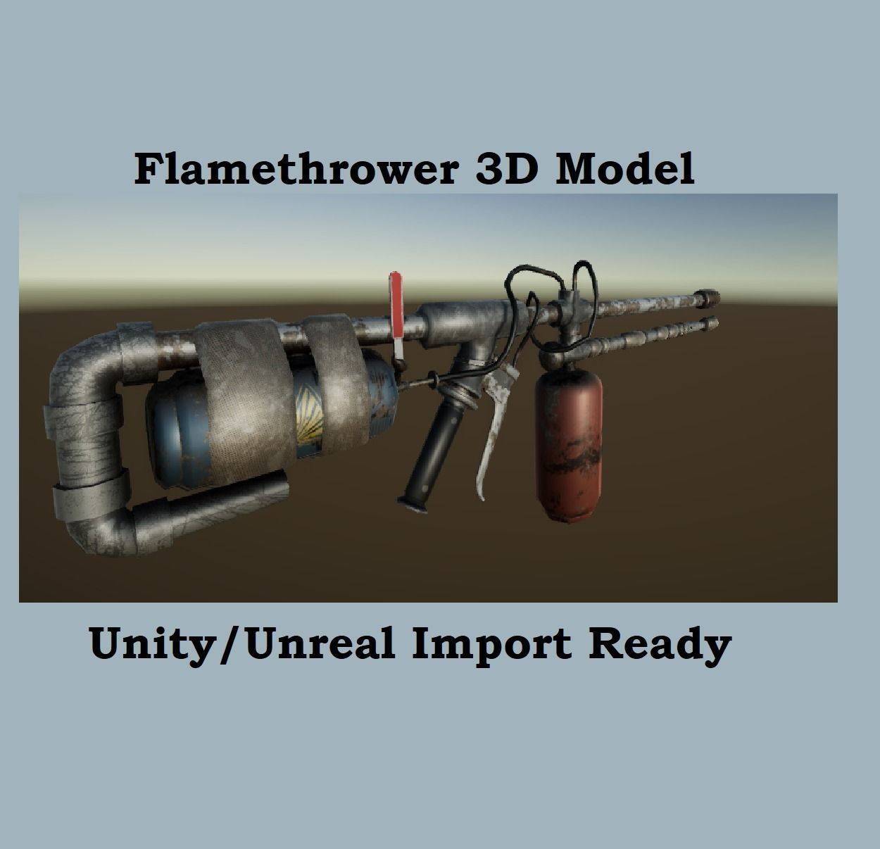 Flamethrower 3D model | CGTrader