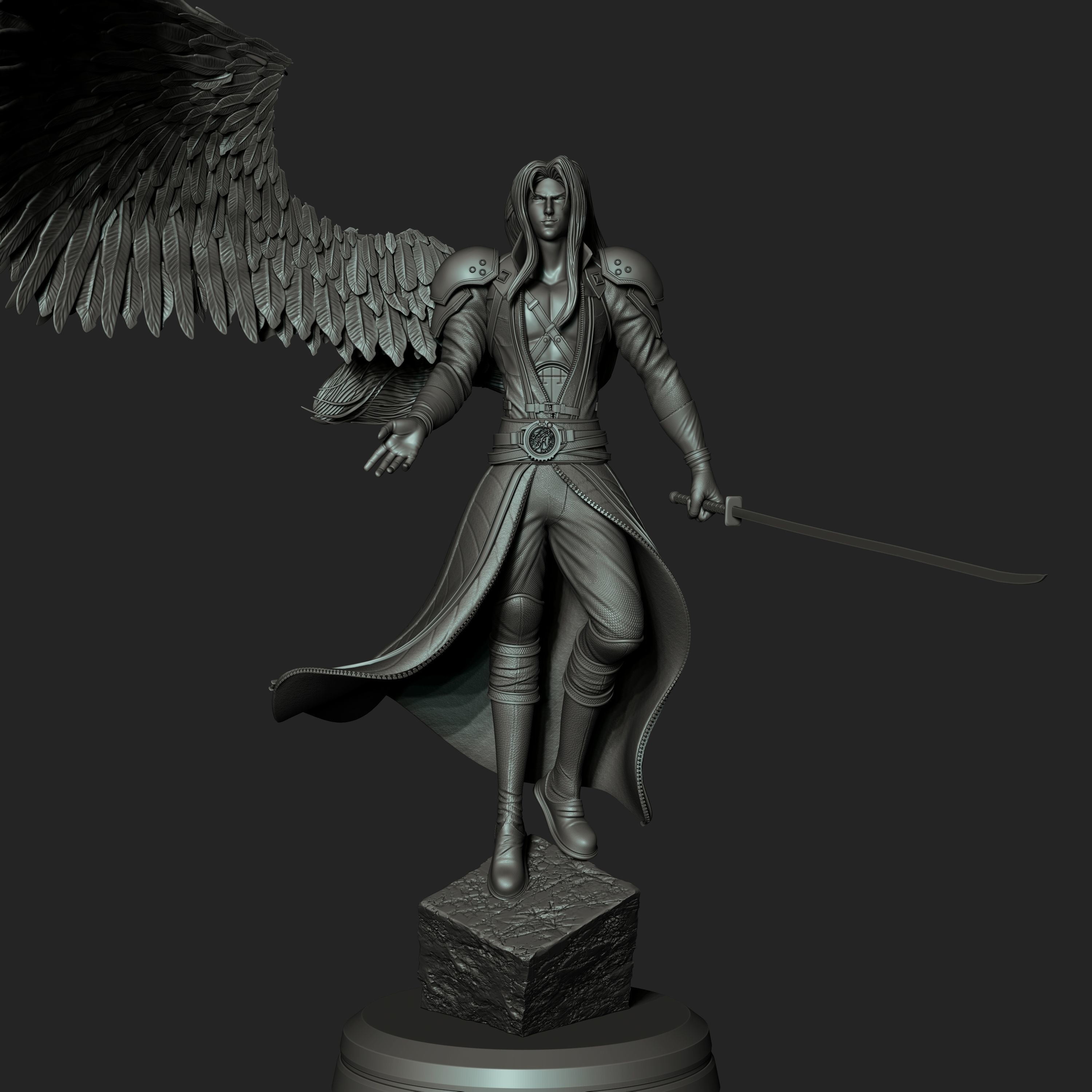 Sephiroth - One winged angel - Final Fantasy VII 3D model 3D printable ...
